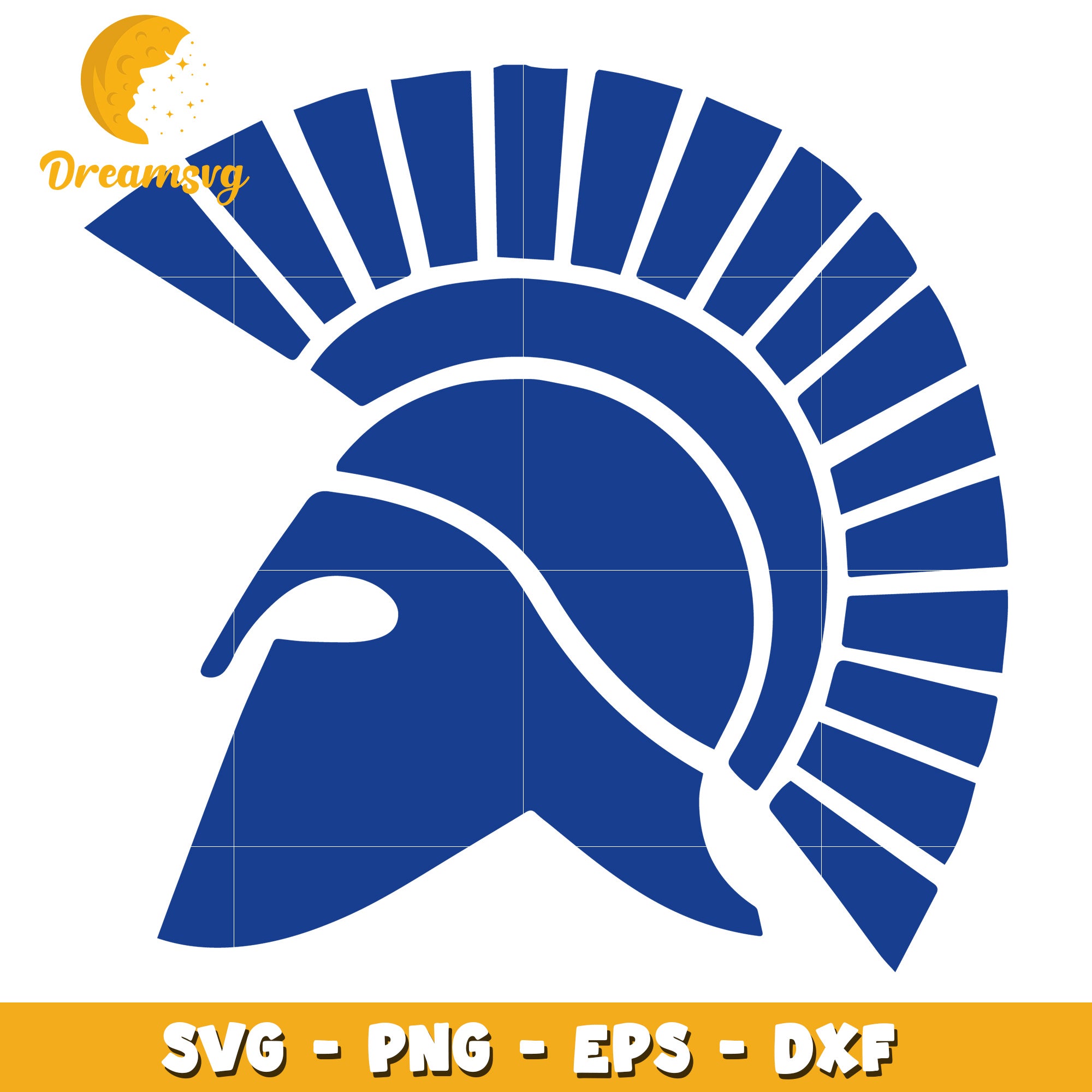 Spartan Helmet SVG Design for Creative Craft Projects Online – DreamSVG ...
