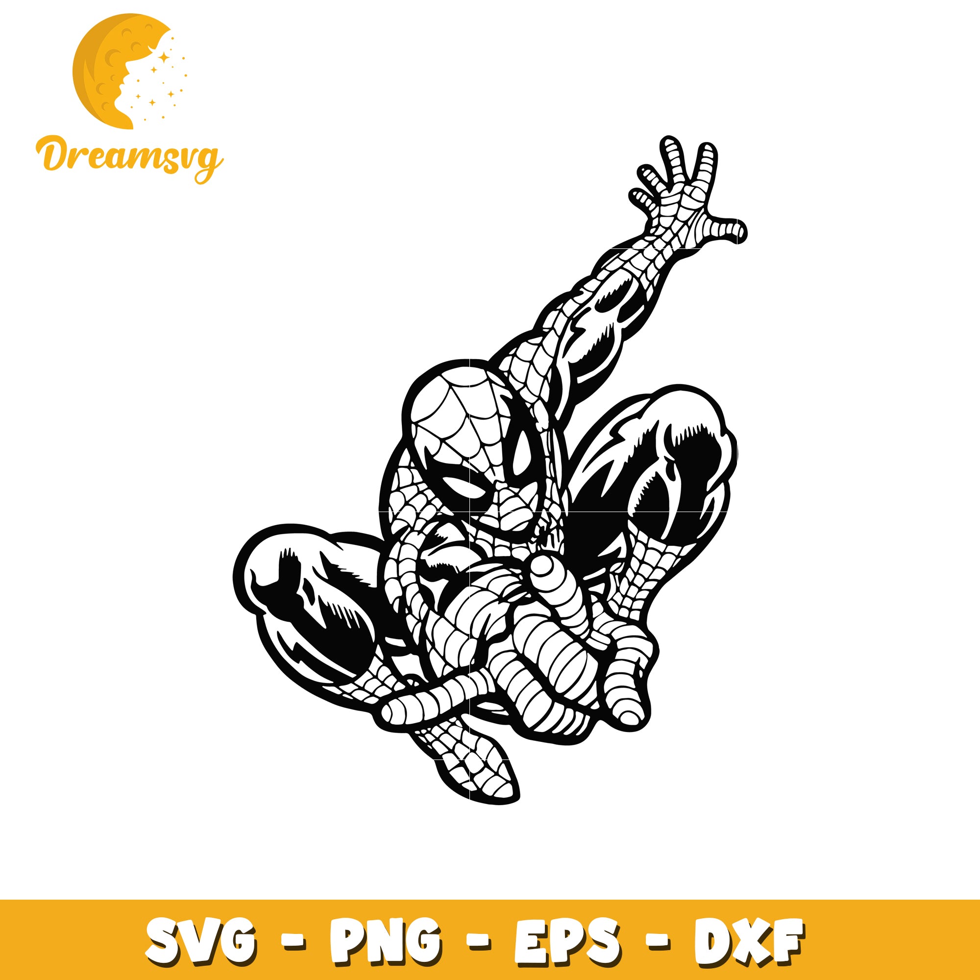 Spider Man SVG Clipart for Craft Projects and Designs – DreamSVG Store