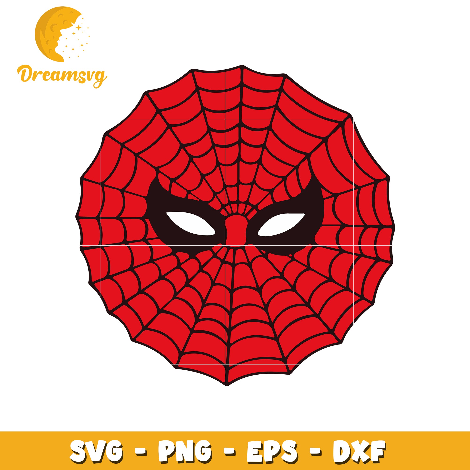 Spider Web Mask SVG Cut File for Craft Projects and Design – DreamSVG Store
