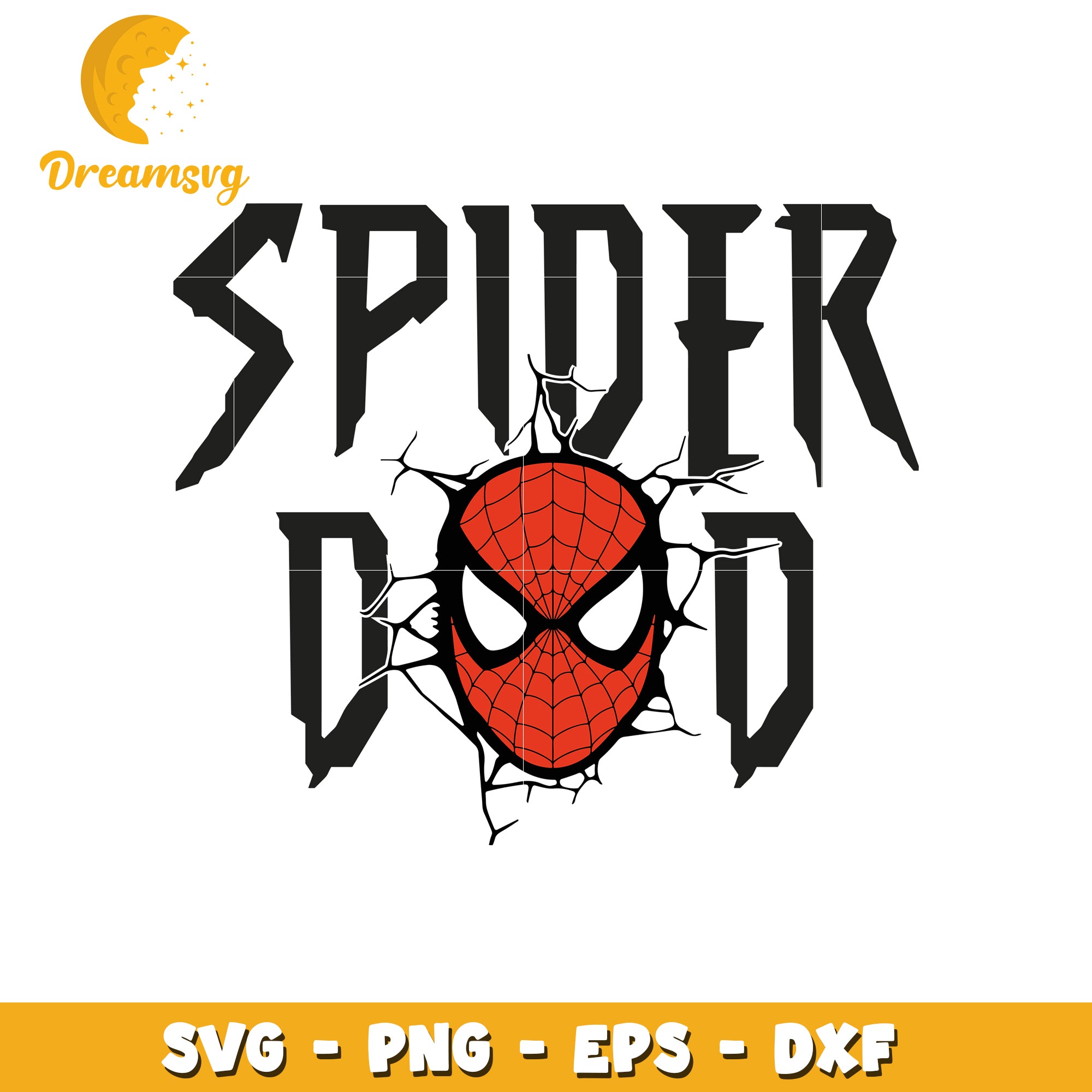 Spider dad spider man face svg, spiderman svg, avengers svg – DreamSVG ...