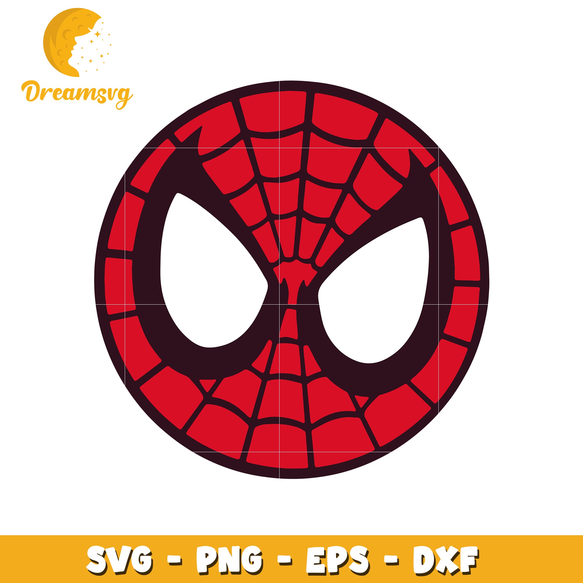 Spiderman SVG Mask PNG EPS DXF – DreamSVG Store