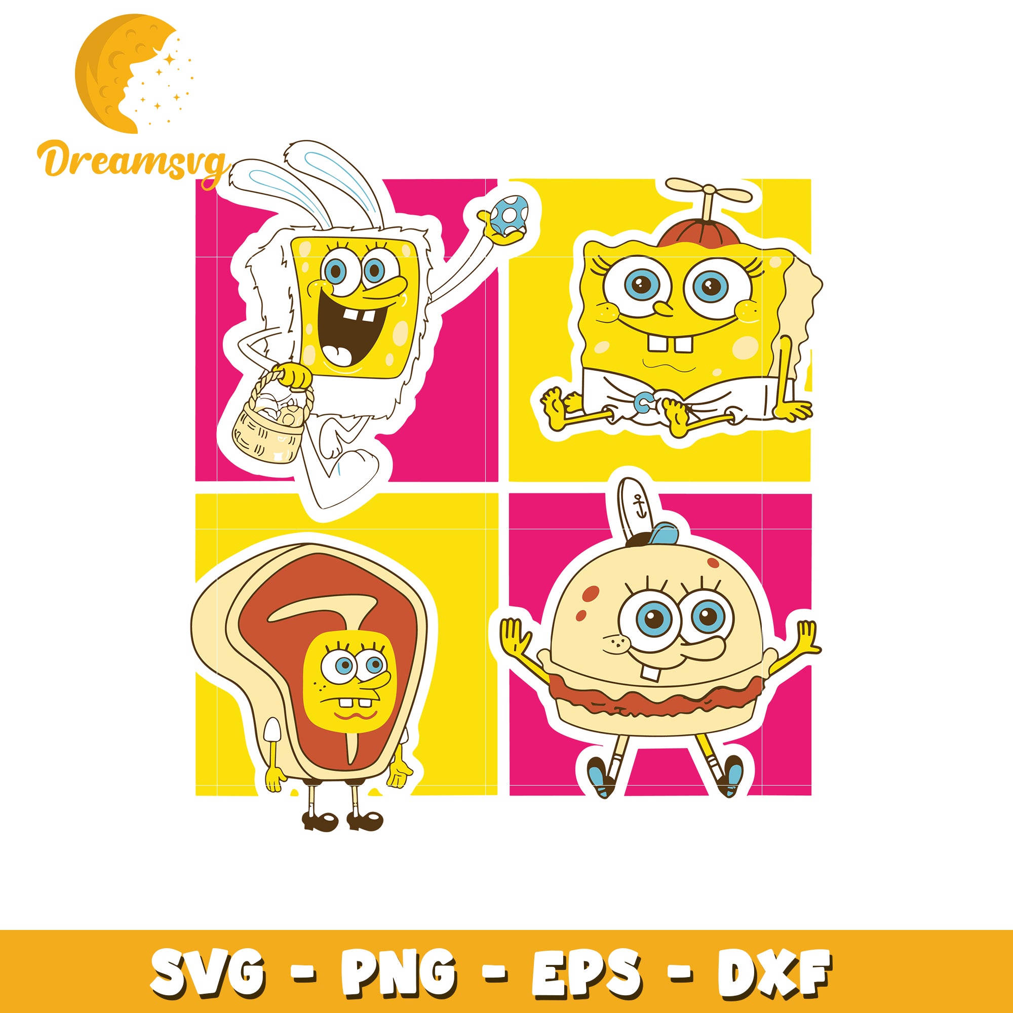 SpongeBob Squarepants SVG Bundle – DreamSVG Store