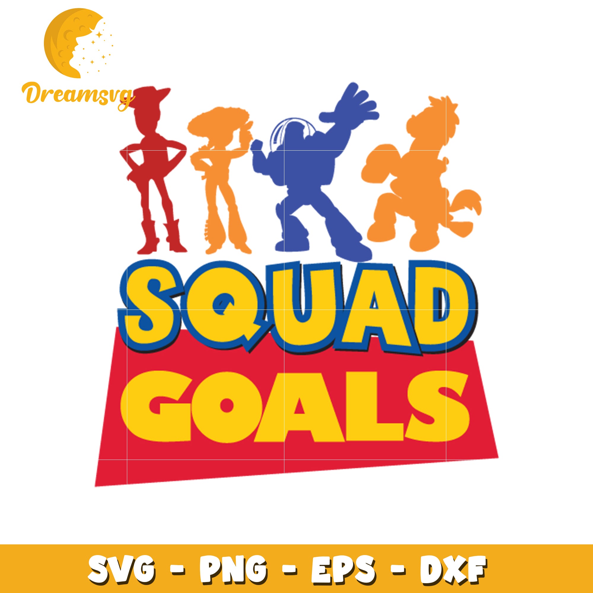 Squad Goals SVG Cut File for Creative Projects – DreamSVG Store