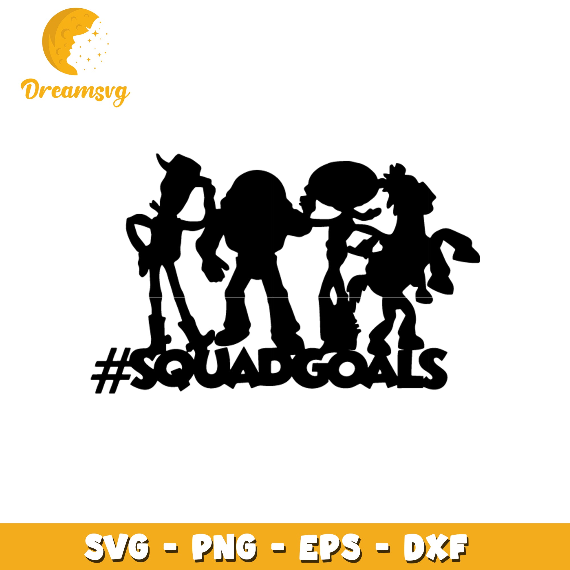 Squad Goals SVG Cut File for Fun Projects – DreamSVG Store