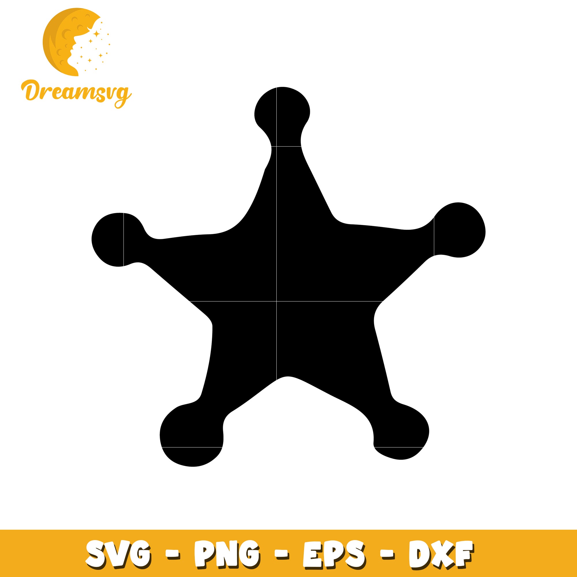 Star Shape SVG Design for Crafting Projects in Various Formats ...