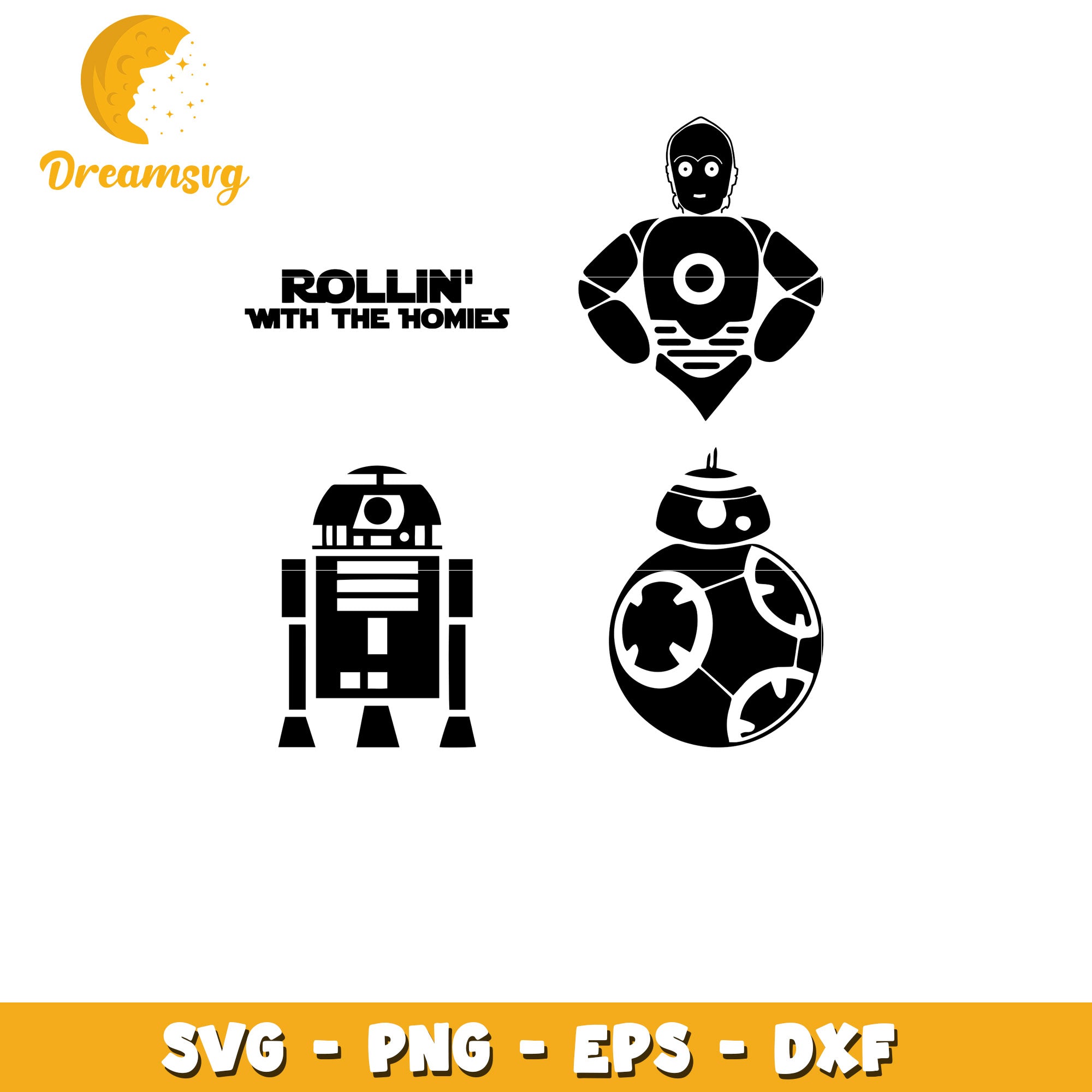Rolin' with the homie bundle svg, star wars characters svg – DreamSVG Store