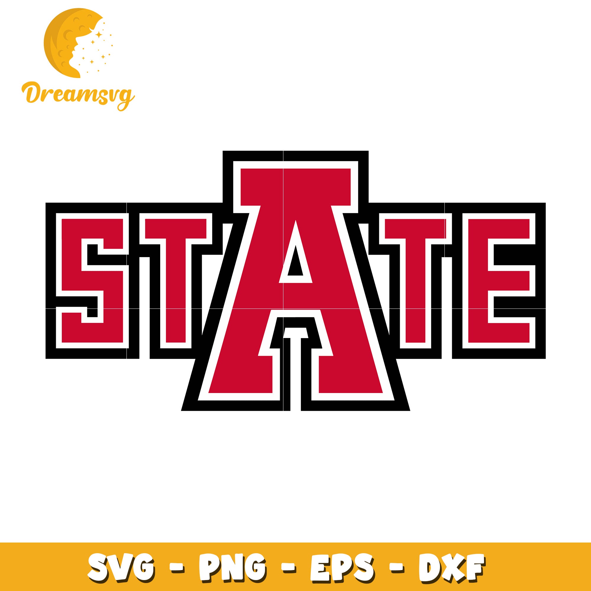 State SVG PNG EPS DXF Cut File – DreamSVG Store