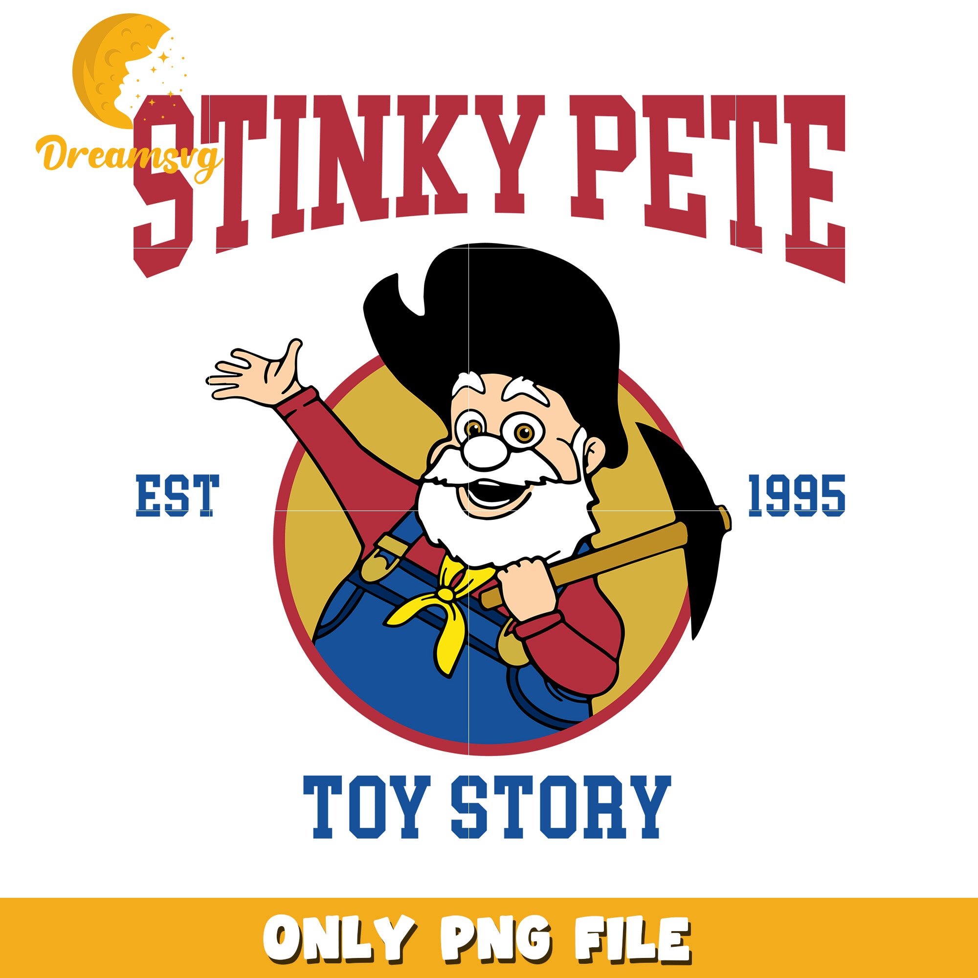 Stinky Pete Toy Story Character PNG File Download 1995 – DreamSVG Store