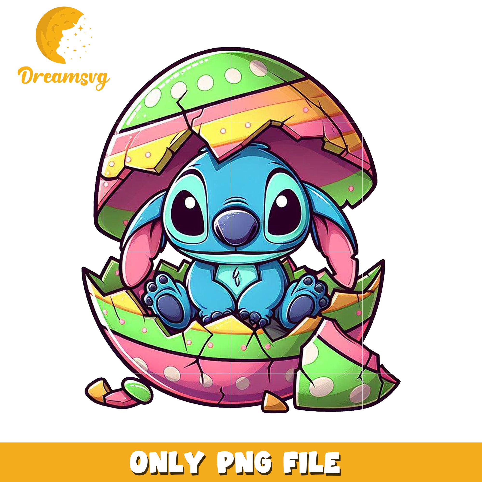 Stitch Easter Egg PNG Clipart – DreamSVG Store