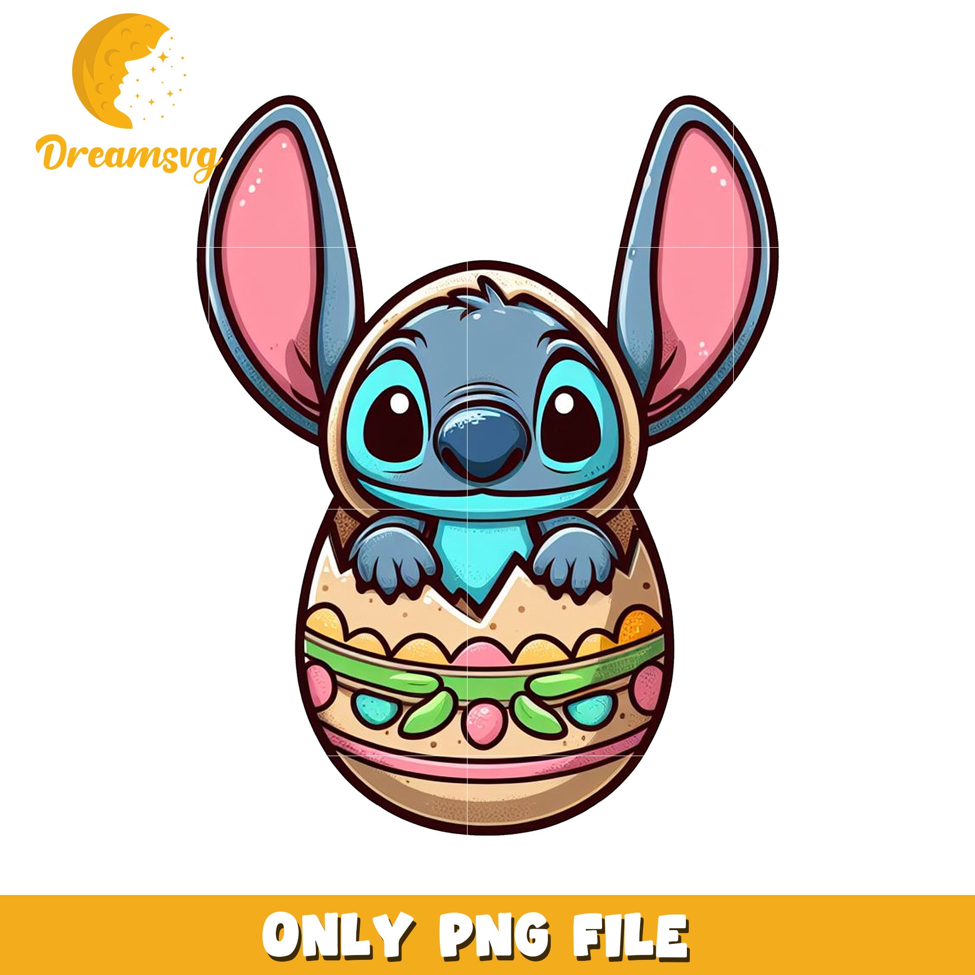 Stitch Easter Egg PNG Image – DreamSVG Store