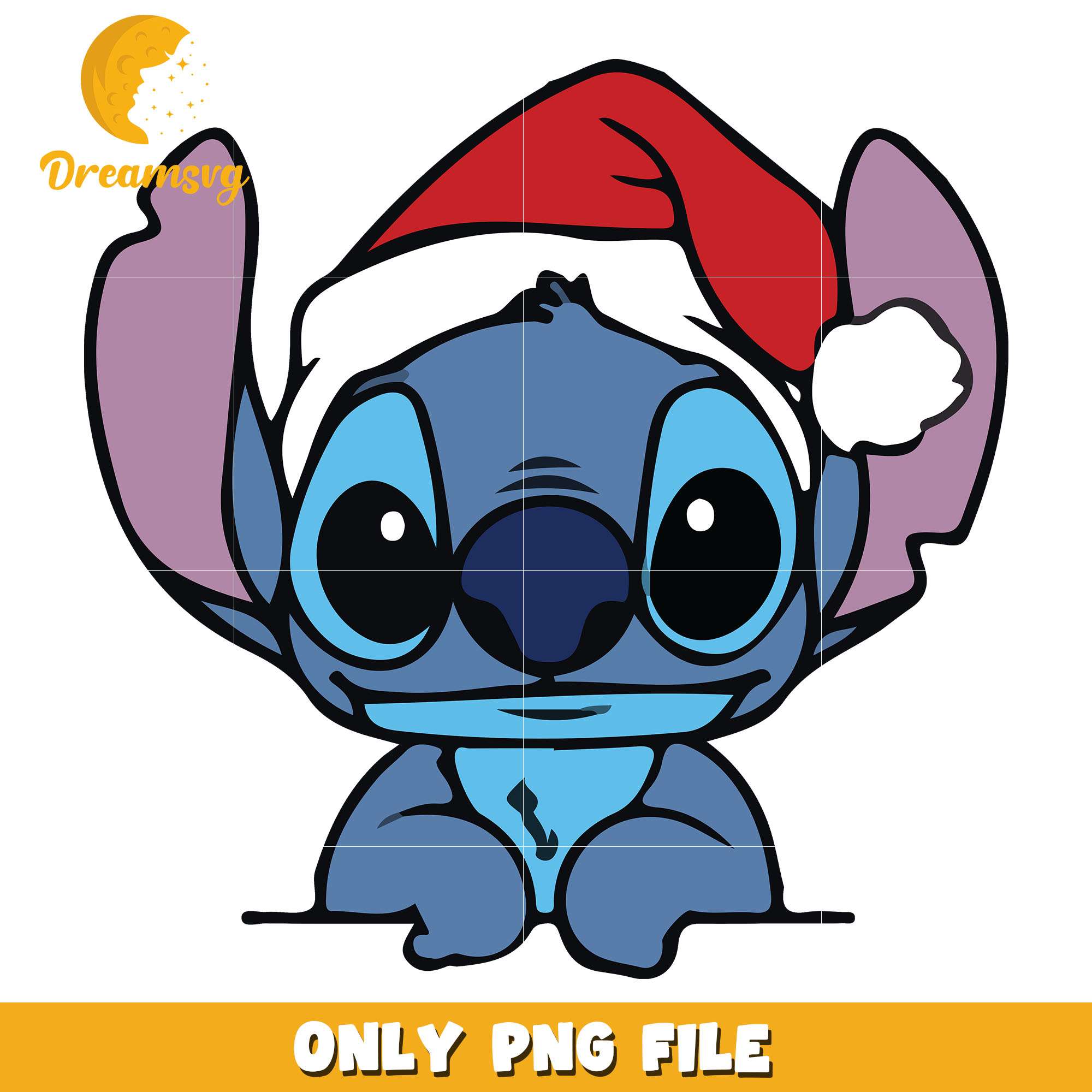 Stitch character santa hat png, stitch character png, christmas png ...