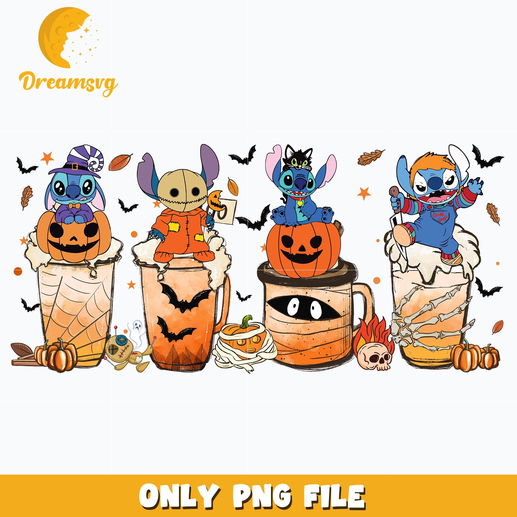 Disney halloween stitch png, Halloween png, Digital download ...