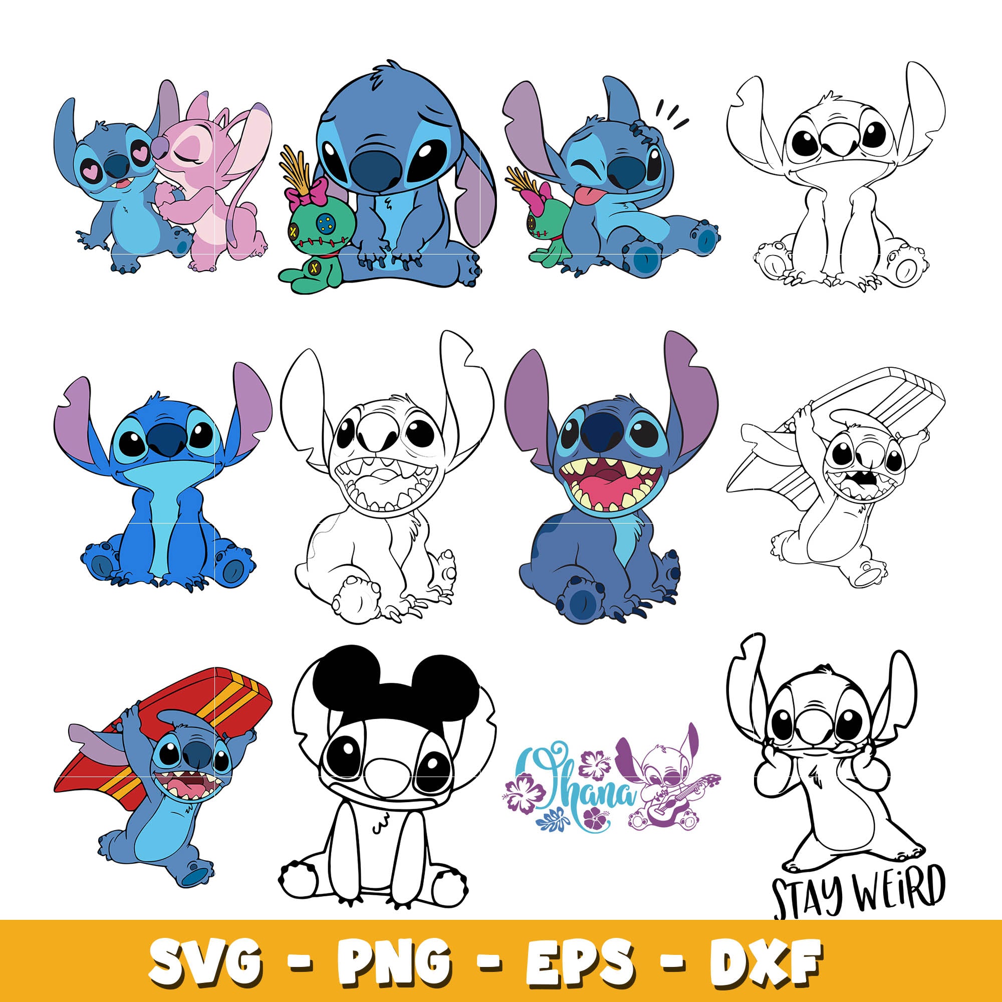 Character Stitch Embroidery Design bundle svg, Disney svg, Digital dow ...