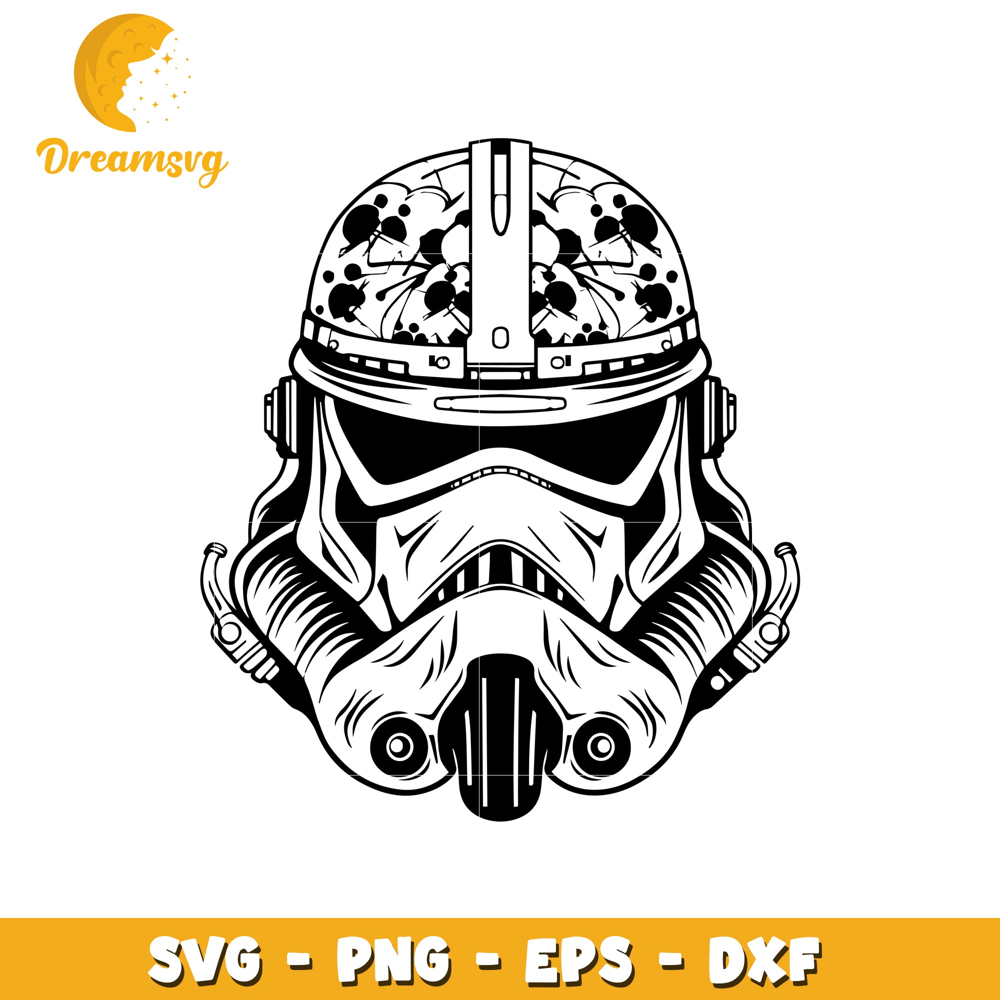 Stormtrooper Helmet SVG PNG EPS DXF – DreamSVG Store