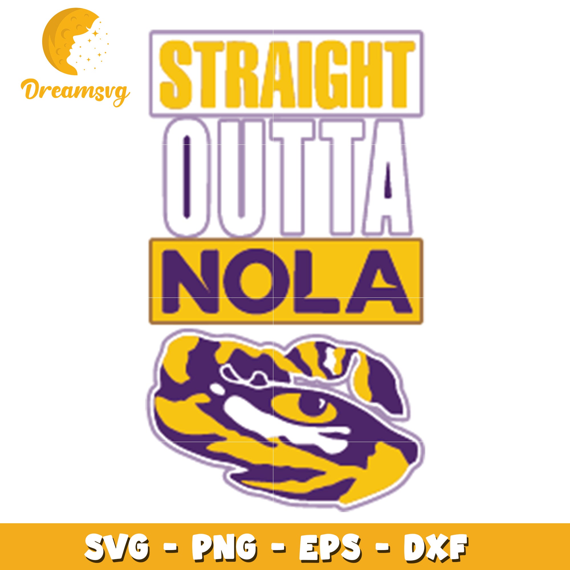 Straight Outta NOLA SVG Cut File – DreamSVG Store