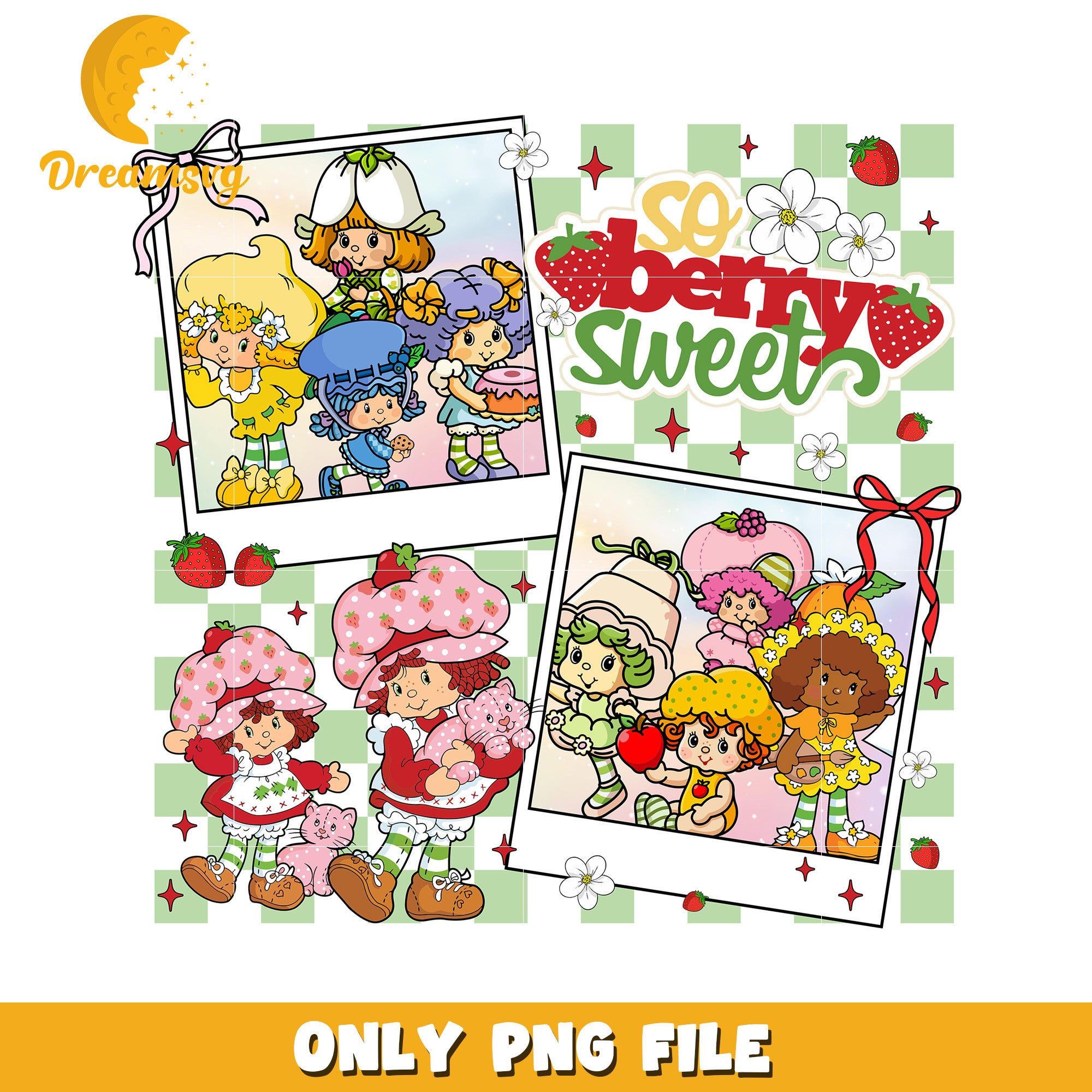 Strawberry Shortcake PNG, So Berry Sweet! – DreamSVG Store