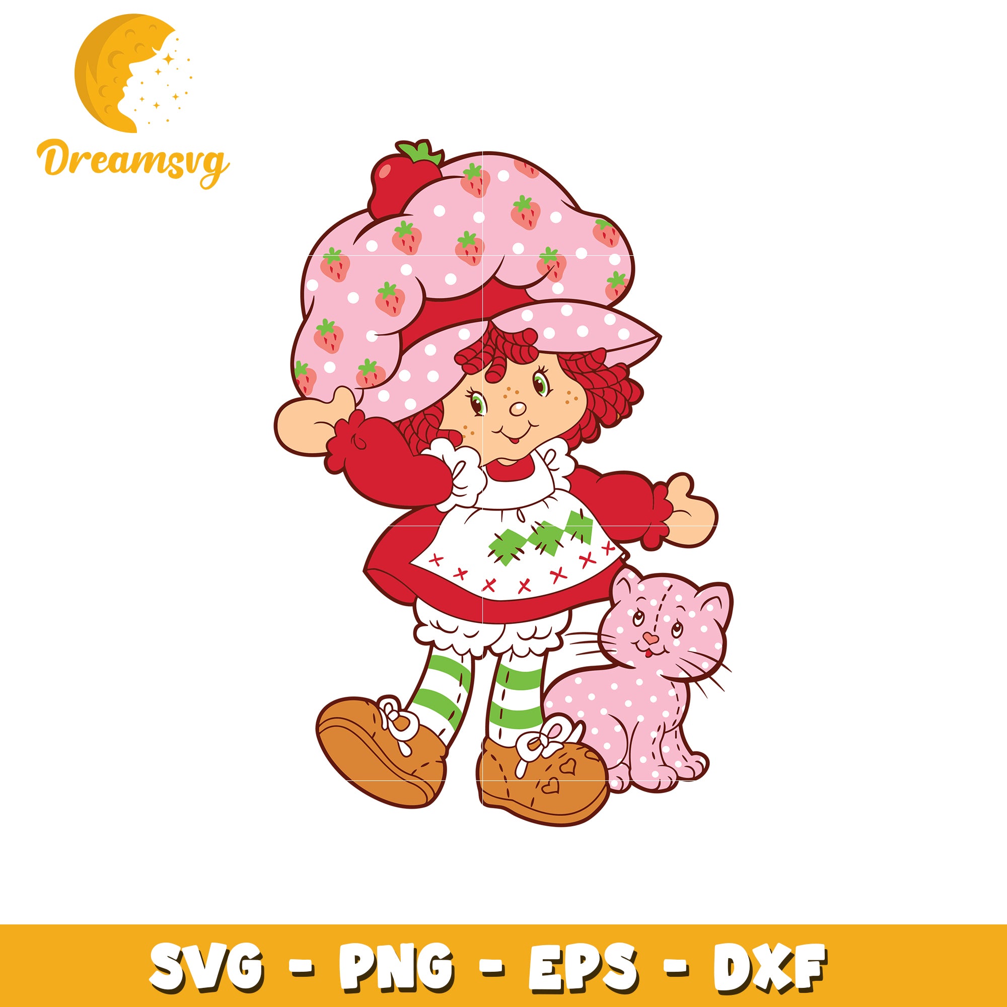 Strawberry Shortcake SVG Cut File – DreamSVG Store