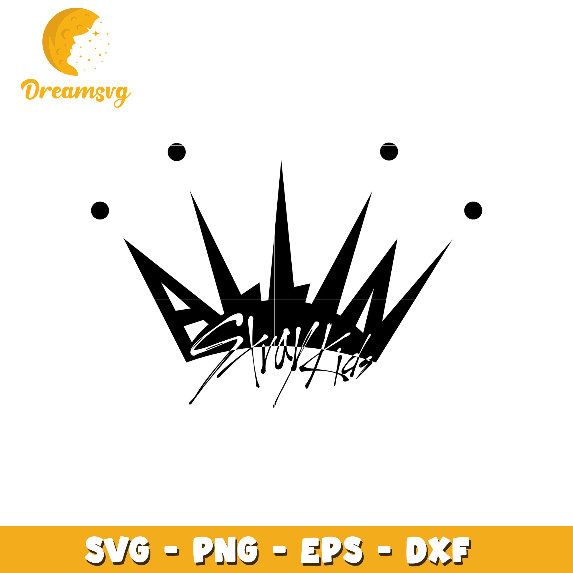 Stray Kids Crown SVG PNG EPS DXF Cut File – DreamSVG Store