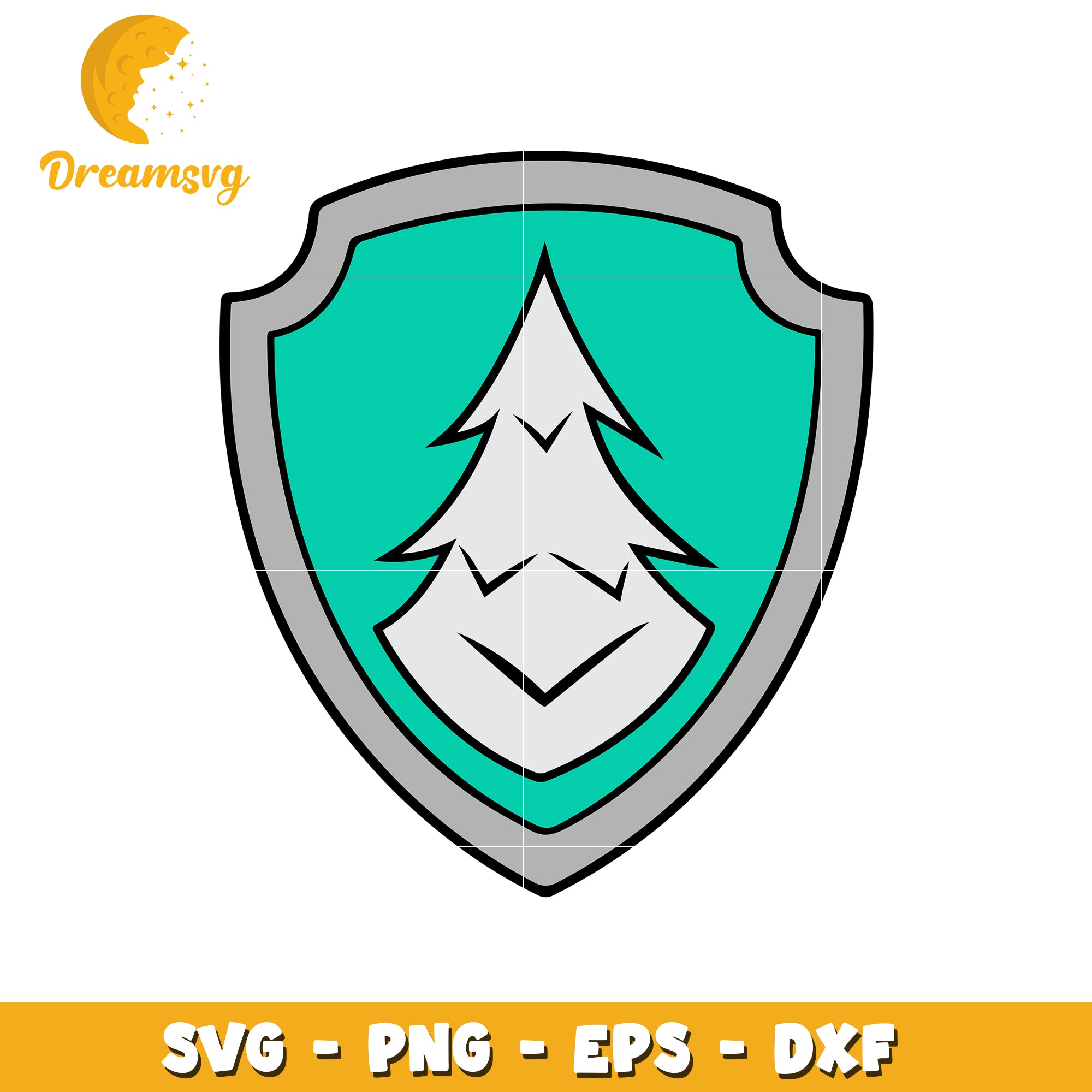 Stylish Shield Design with Tree SVG Format for Crafting – DreamSVG Store