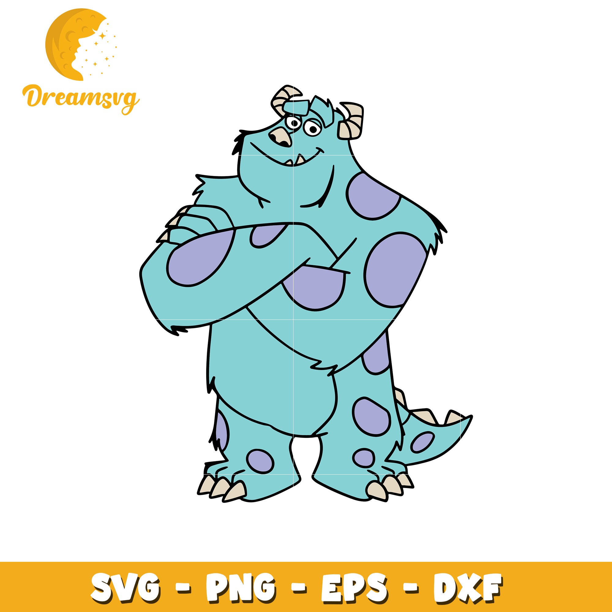 Sulley SVG PNG EPS DXF Cut File – DreamSVG Store