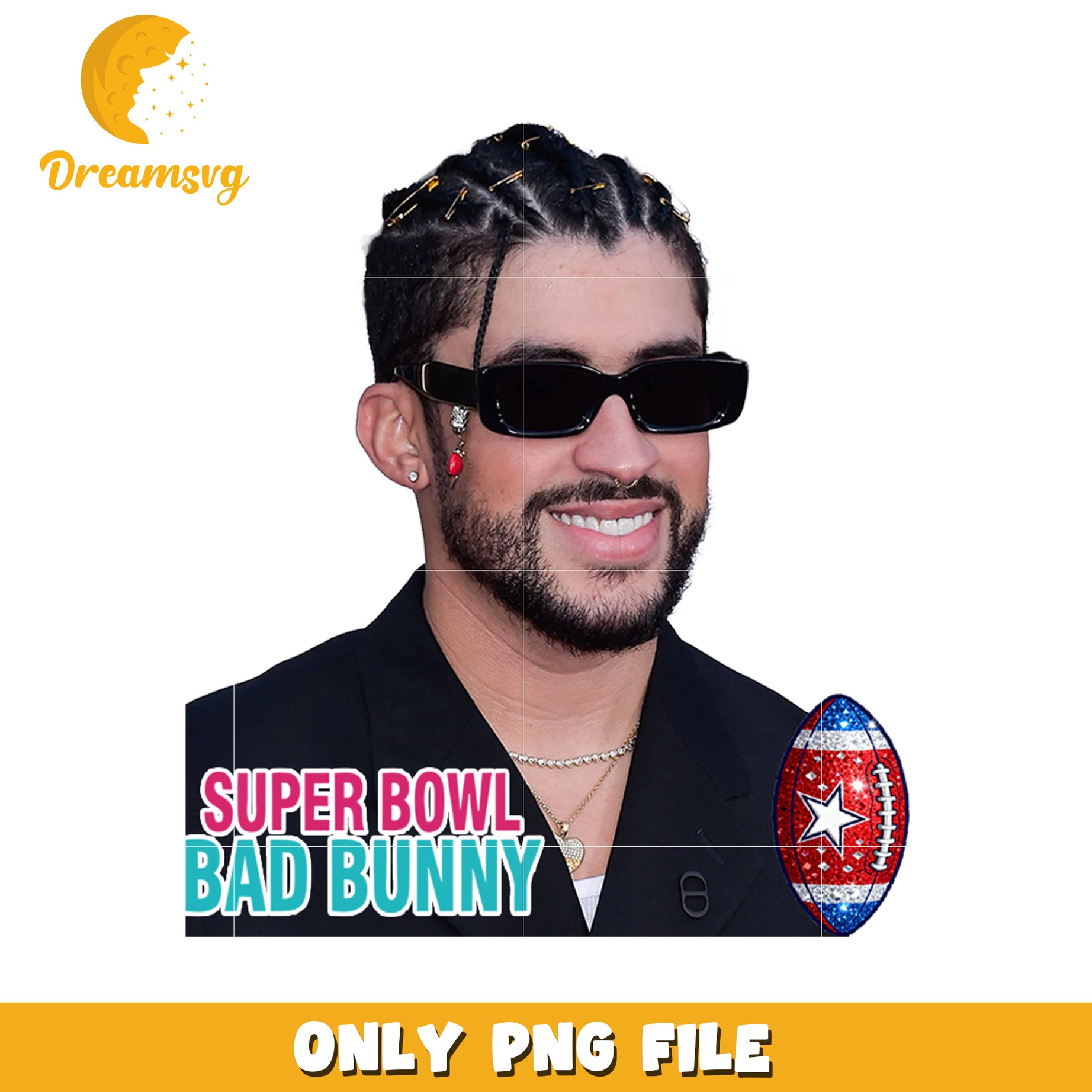 Super bowl benito png, benito fan art png, bad bunny 2026 png ...