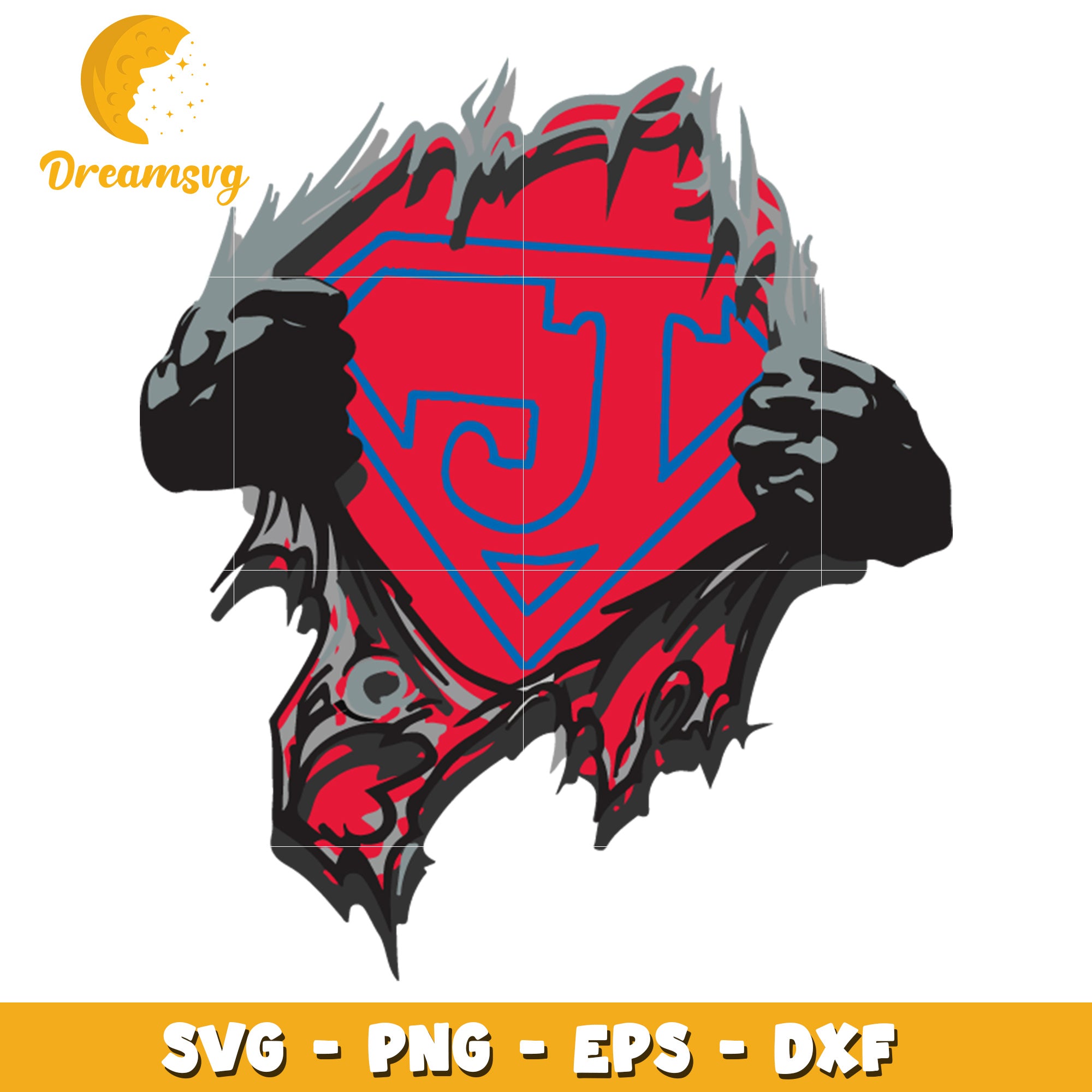 Superman Initial SVG Cut File – DreamSVG Store