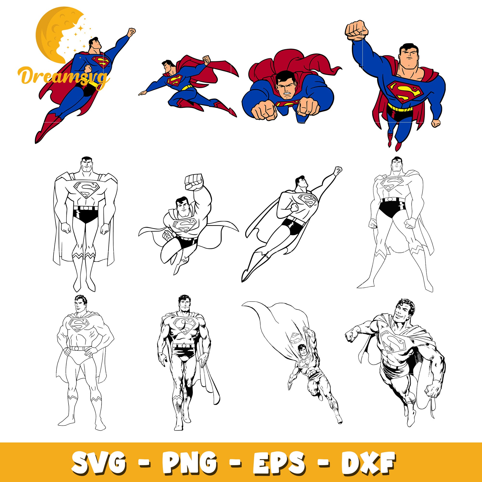 Superman characters svg, Superman avengers svg, marvel svg – DreamSVG Store