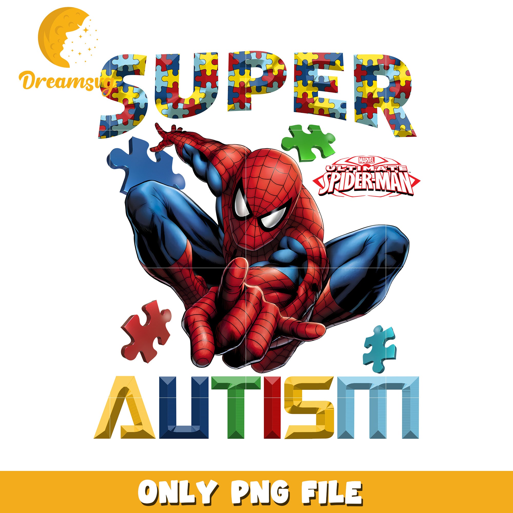 Super spiderman autism png, autism awareness png, marvel png – DreamSVG ...
