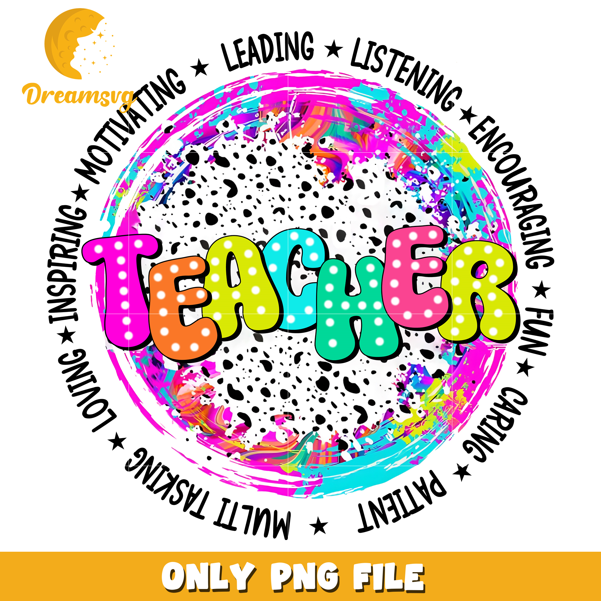 Retro teacher design png – DreamSVG Store
