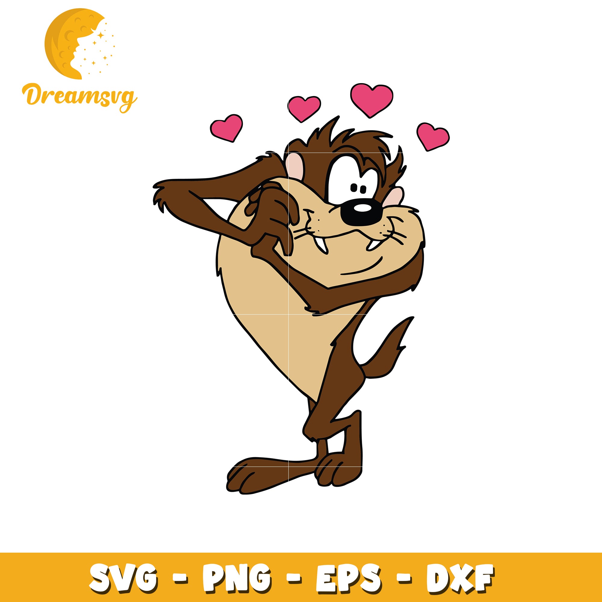 Tasmanian Devil SVG PNG EPS DXF Files – DreamSVG Store