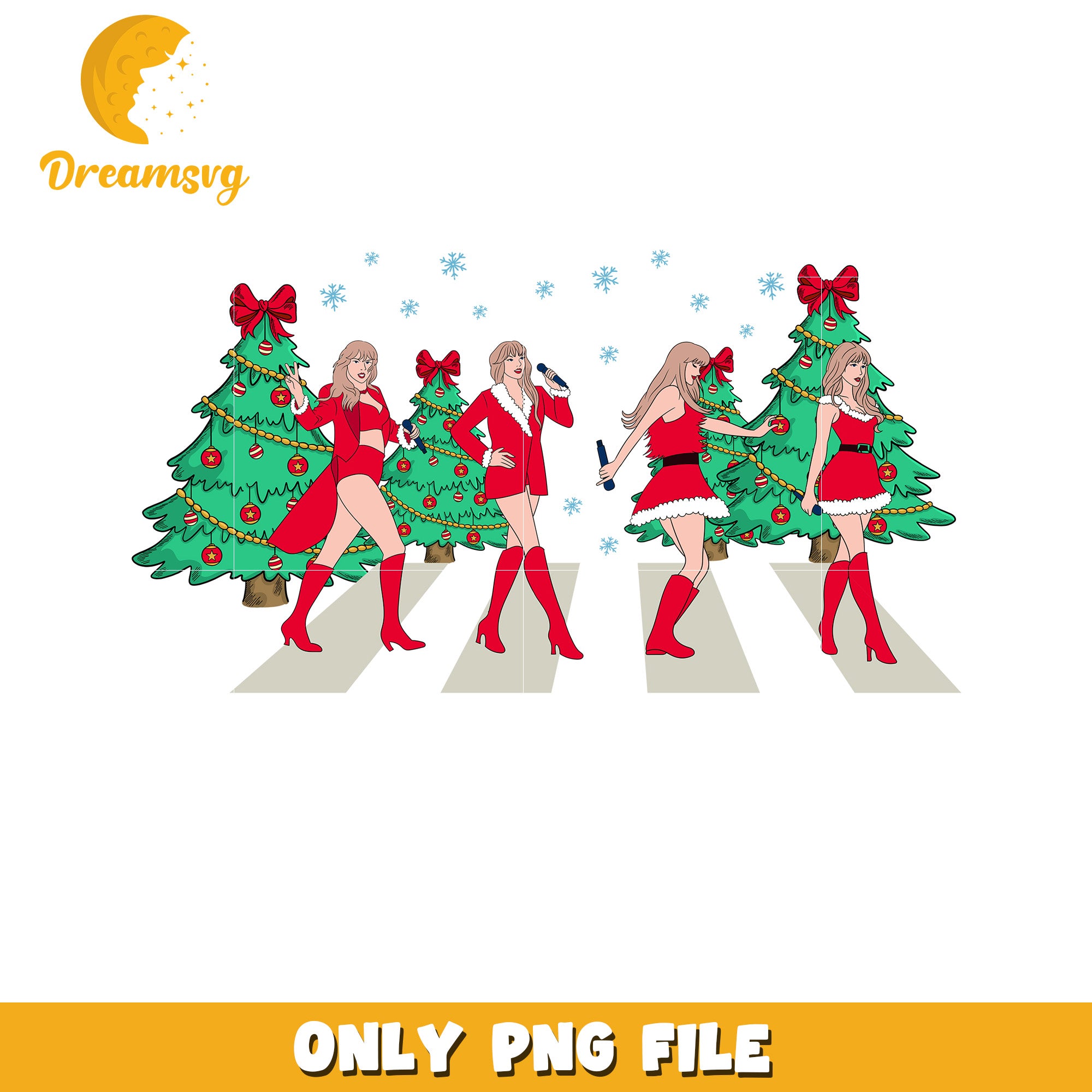 Taylor santa across the road png, Taylor swift png, swiftmas png ...