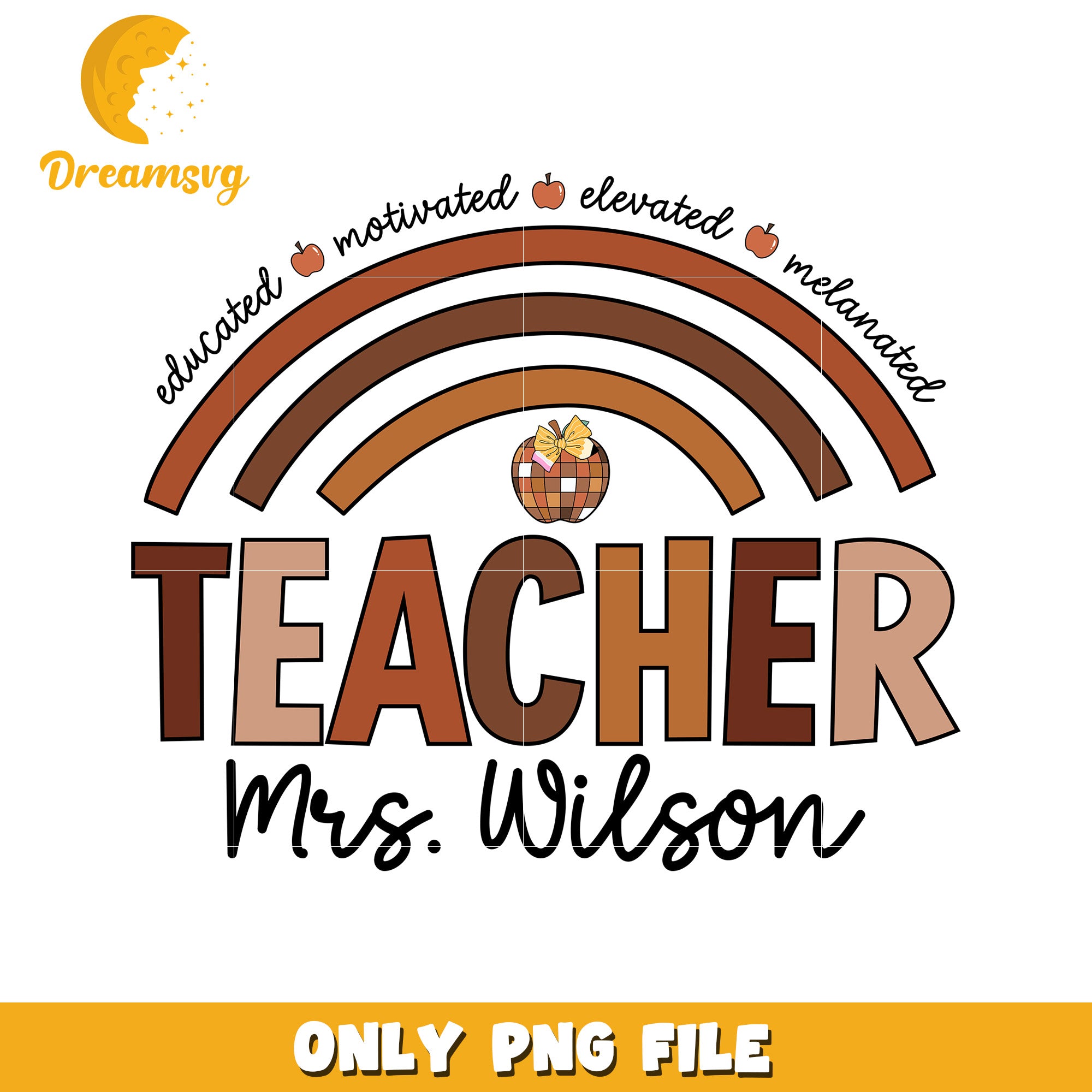 Teacher Rainbow PNG Download – DreamSVG Store