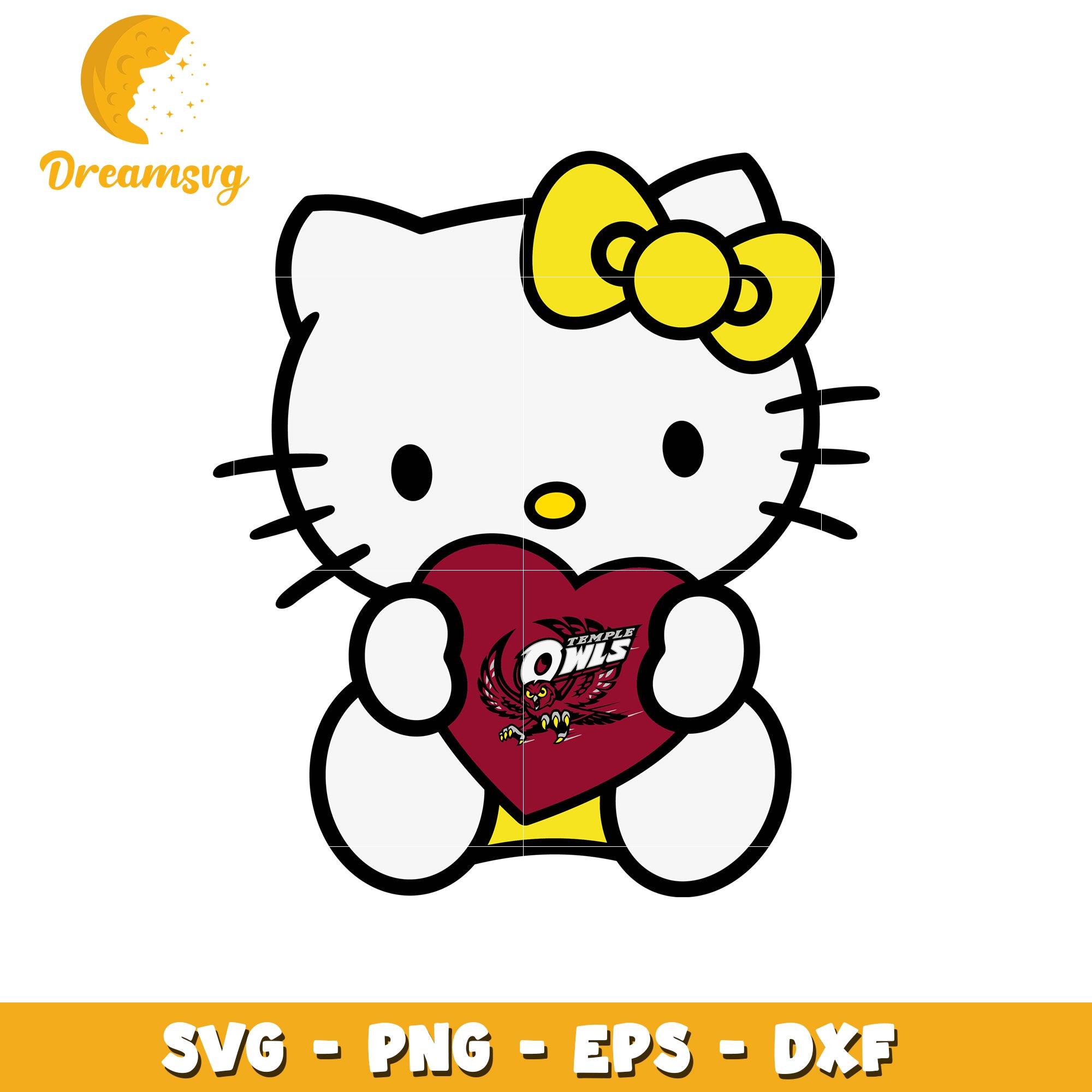 Temple Owls Hello Kitty SVG – DreamSVG Store