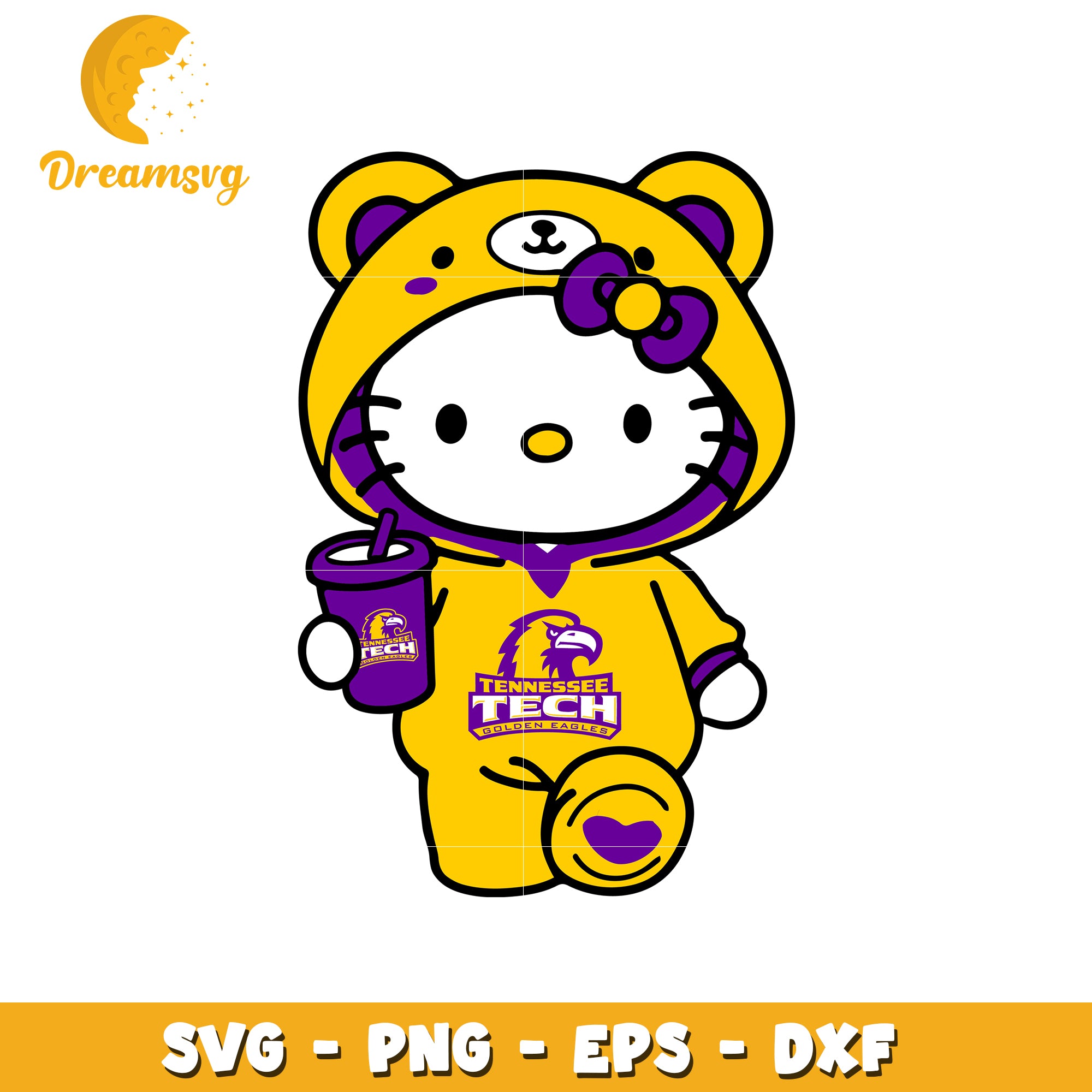 Tennessee Tech Hello Kitty SVG – DreamSVG Store