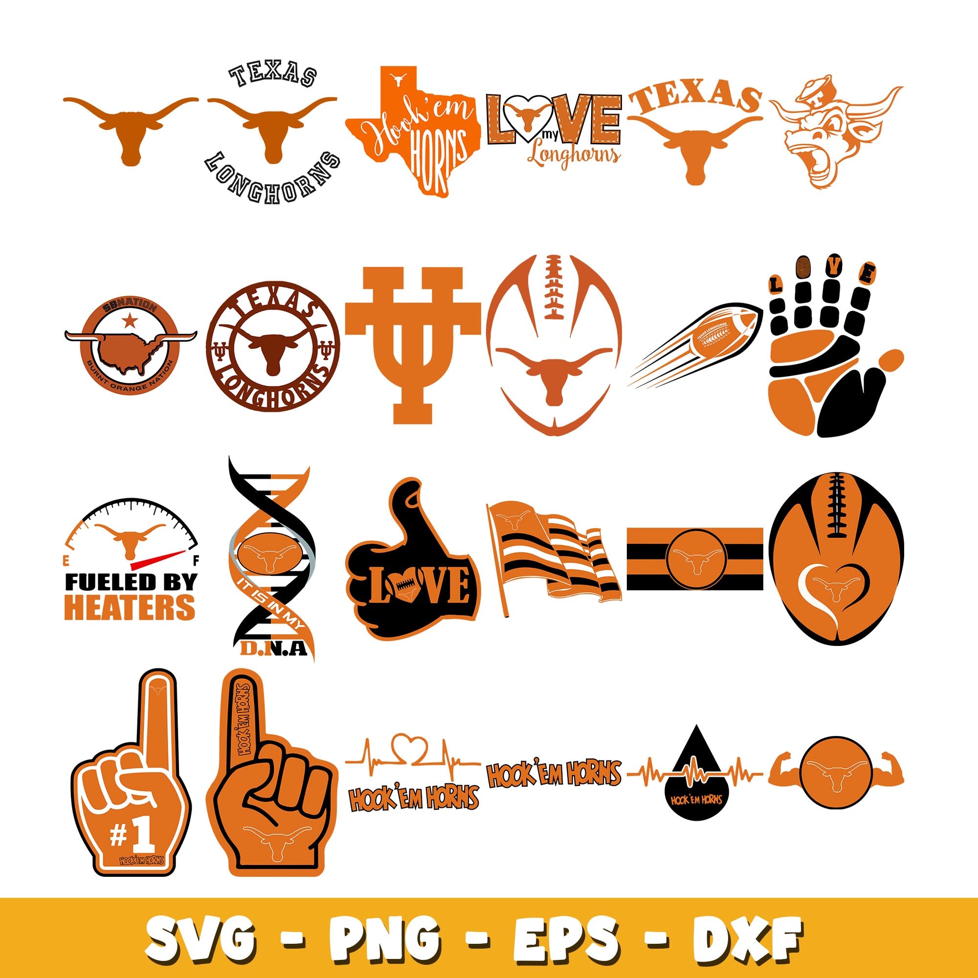 Texas Longhorns Bundle svg, Texas Longhorns logo svg, ncaa svg ...