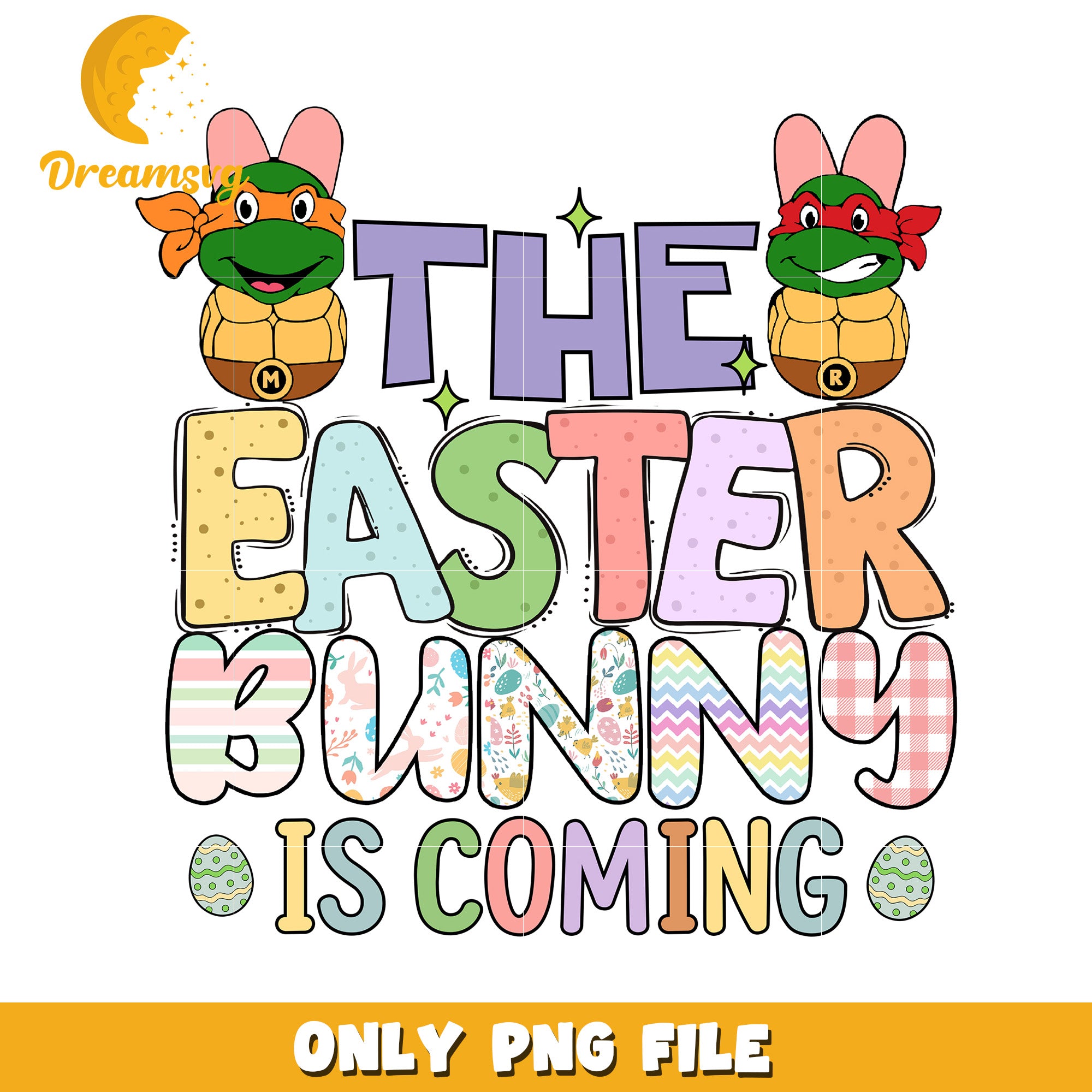 The easter bunny is coming png, easter eggs png, bunny png – DreamSVG Store