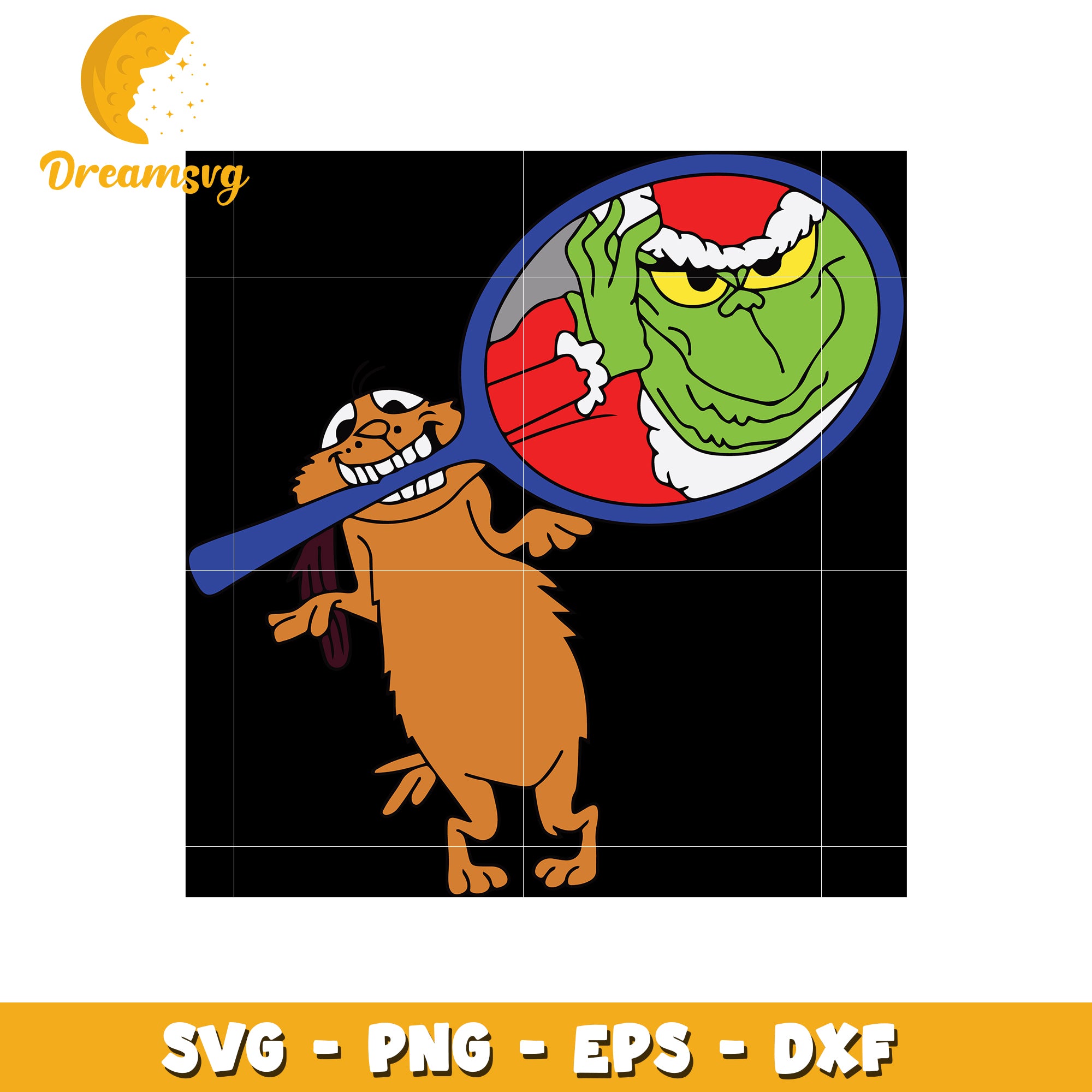 The grinch max dog mirror svg, the grinch svg, dr seuss svg – DreamSVG ...
