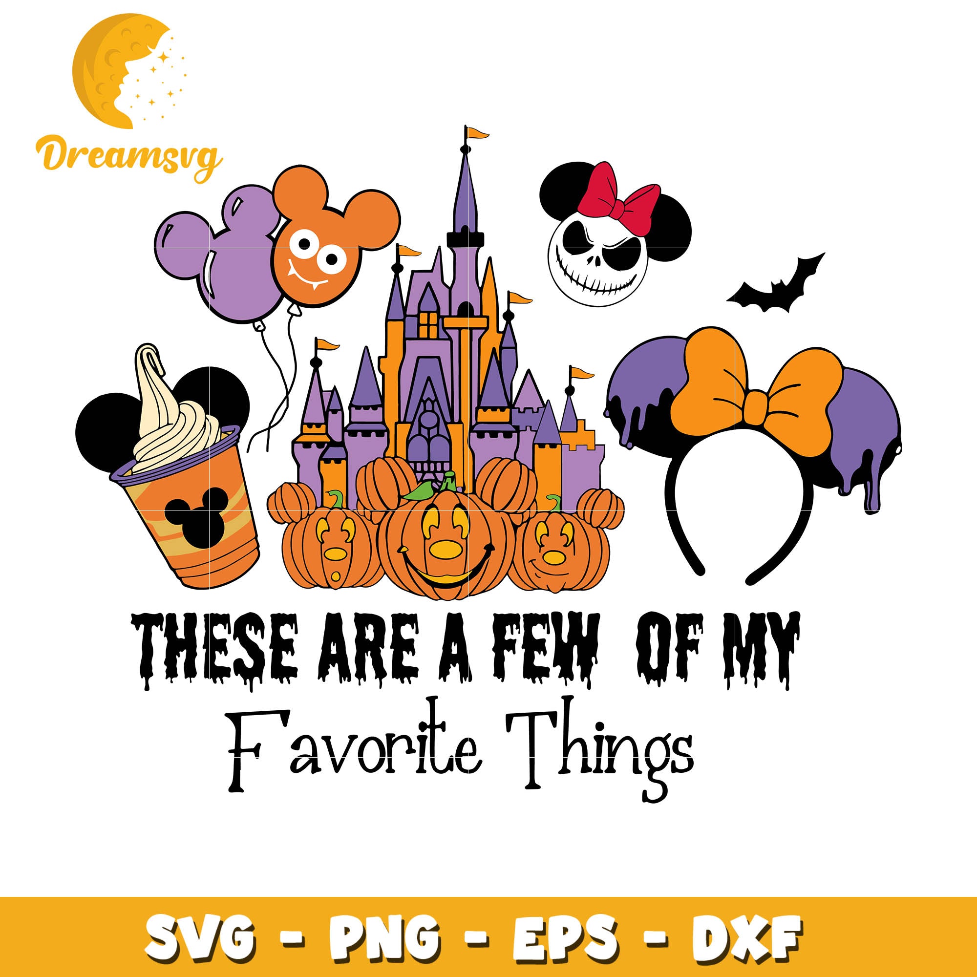 These are a few of my favorite things svg, halloween svg – DreamSVG Store