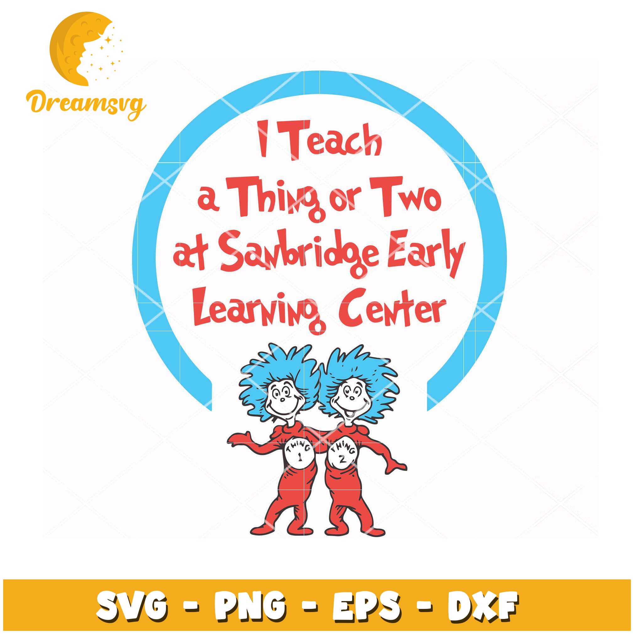 Thing 1 & 2 SVG Teacher Cut File – DreamSVG Store