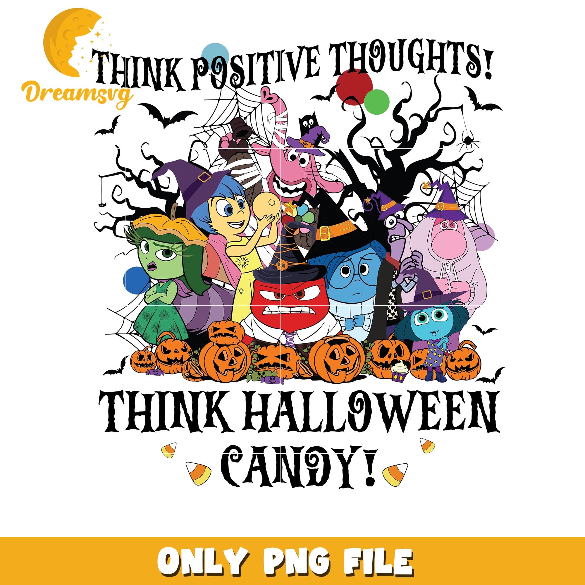 Think positiev thoughts toy story png, Disney world halloween vibes pn ...