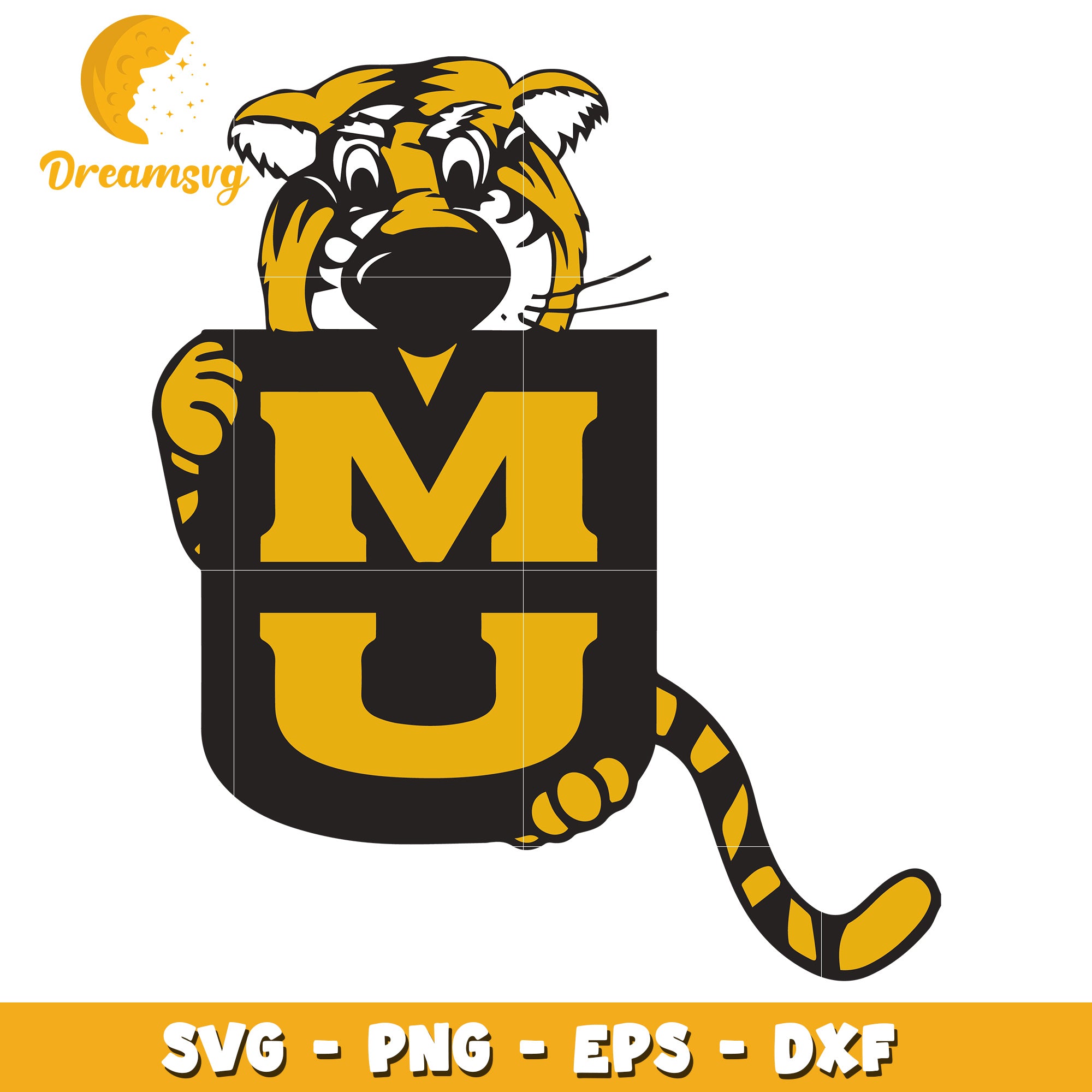 Tiger MU Logo SVG PNG EPS DXF – DreamSVG Store