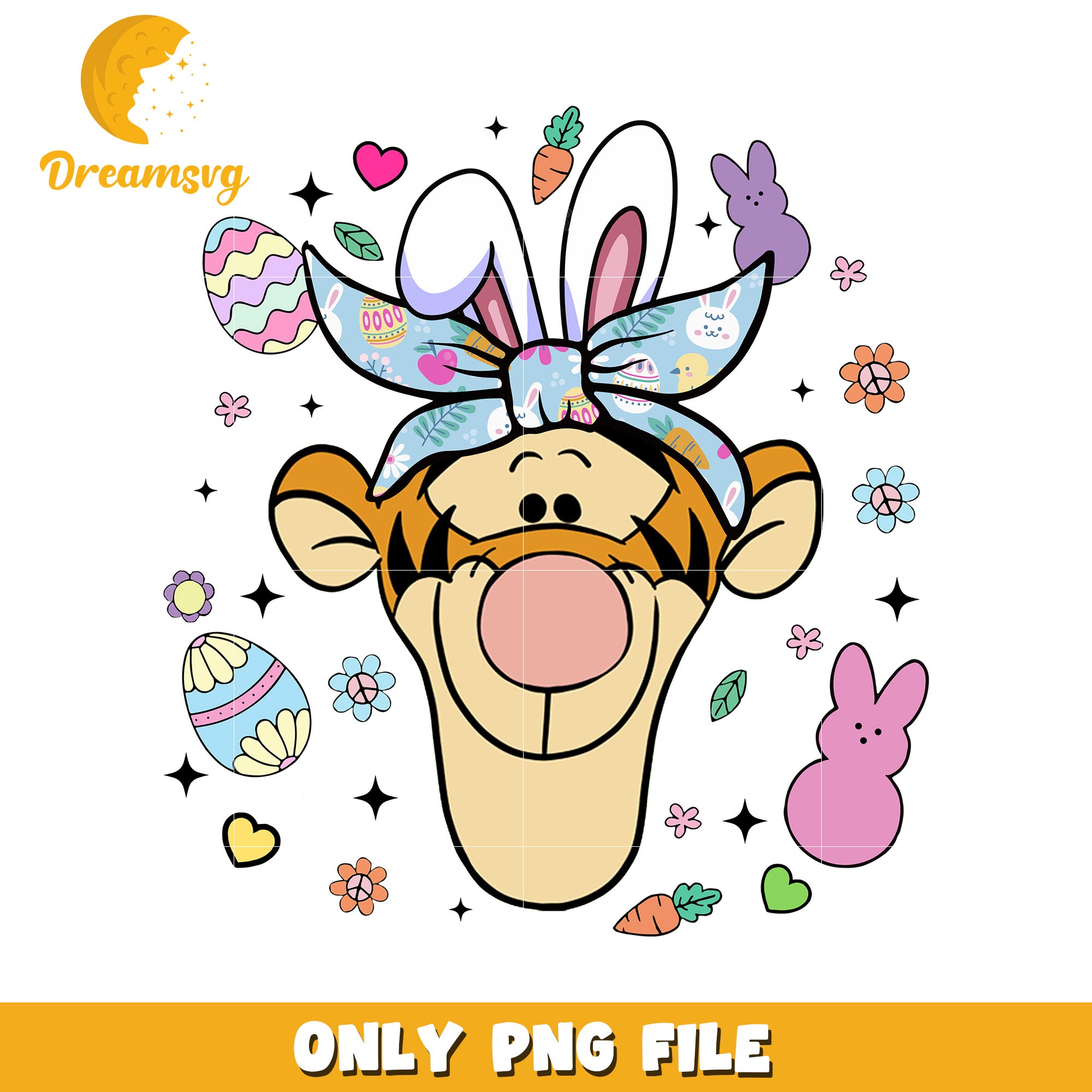 Tigger Easter PNG Sublimation – DreamSVG Store