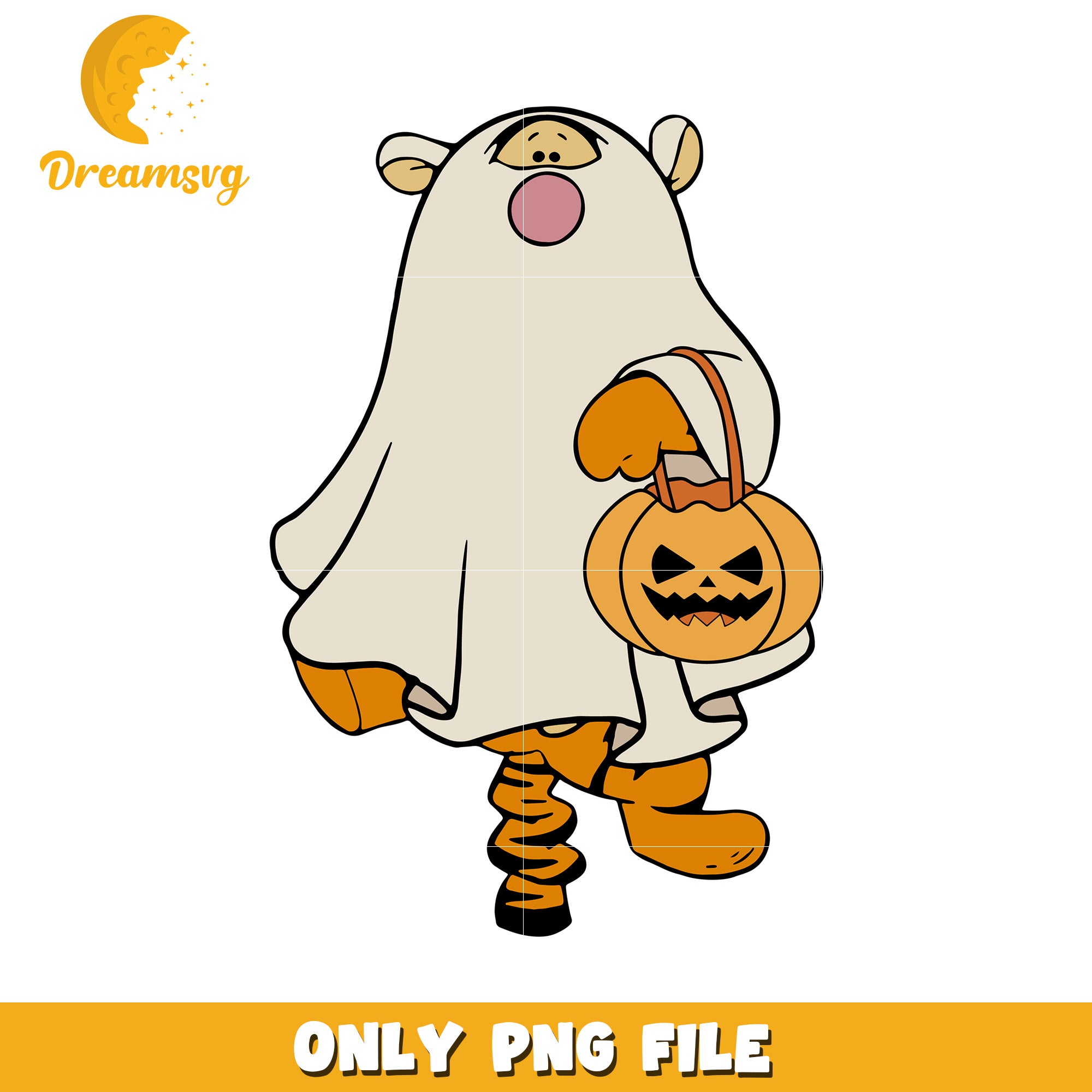Tigger Ghost Halloween PNG – DreamSVG Store