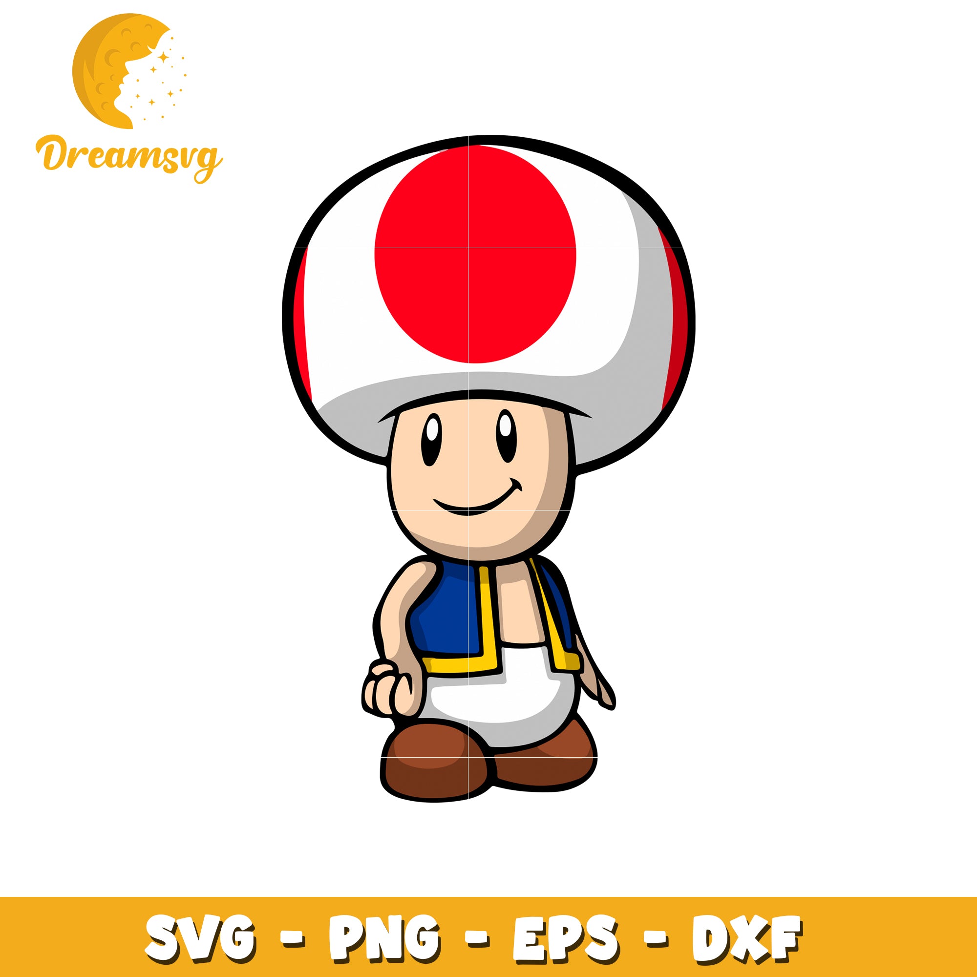 Toad Character SVG Clipart for Crafts and Design – DreamSVG Store