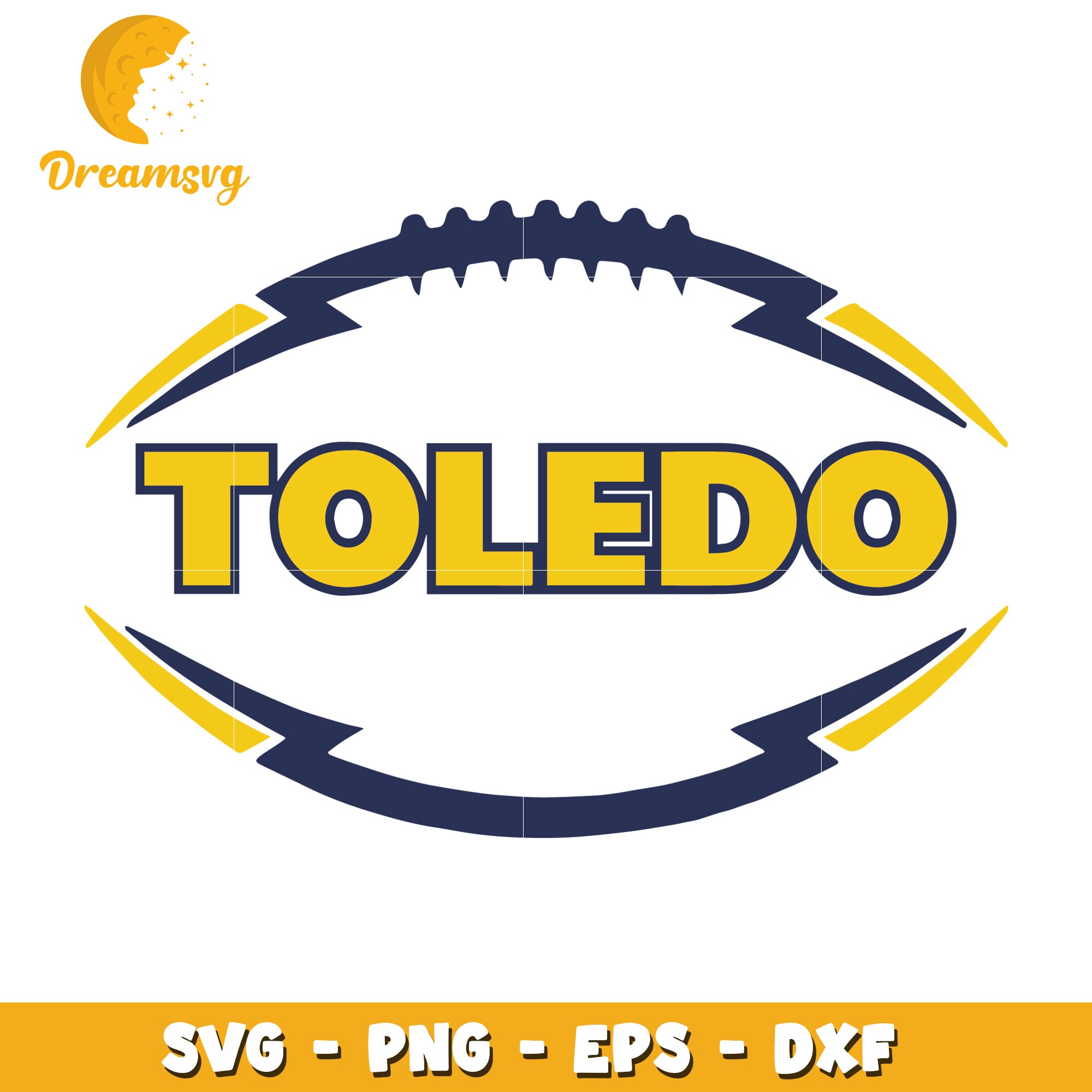 Toledo Rockets Football SVG Cut File – DreamSVG Store