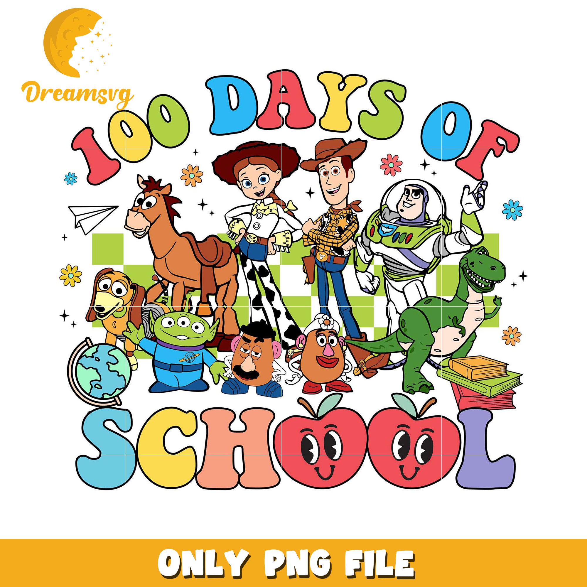 Toy Story 100 Days of School PNG – DreamSVG Store