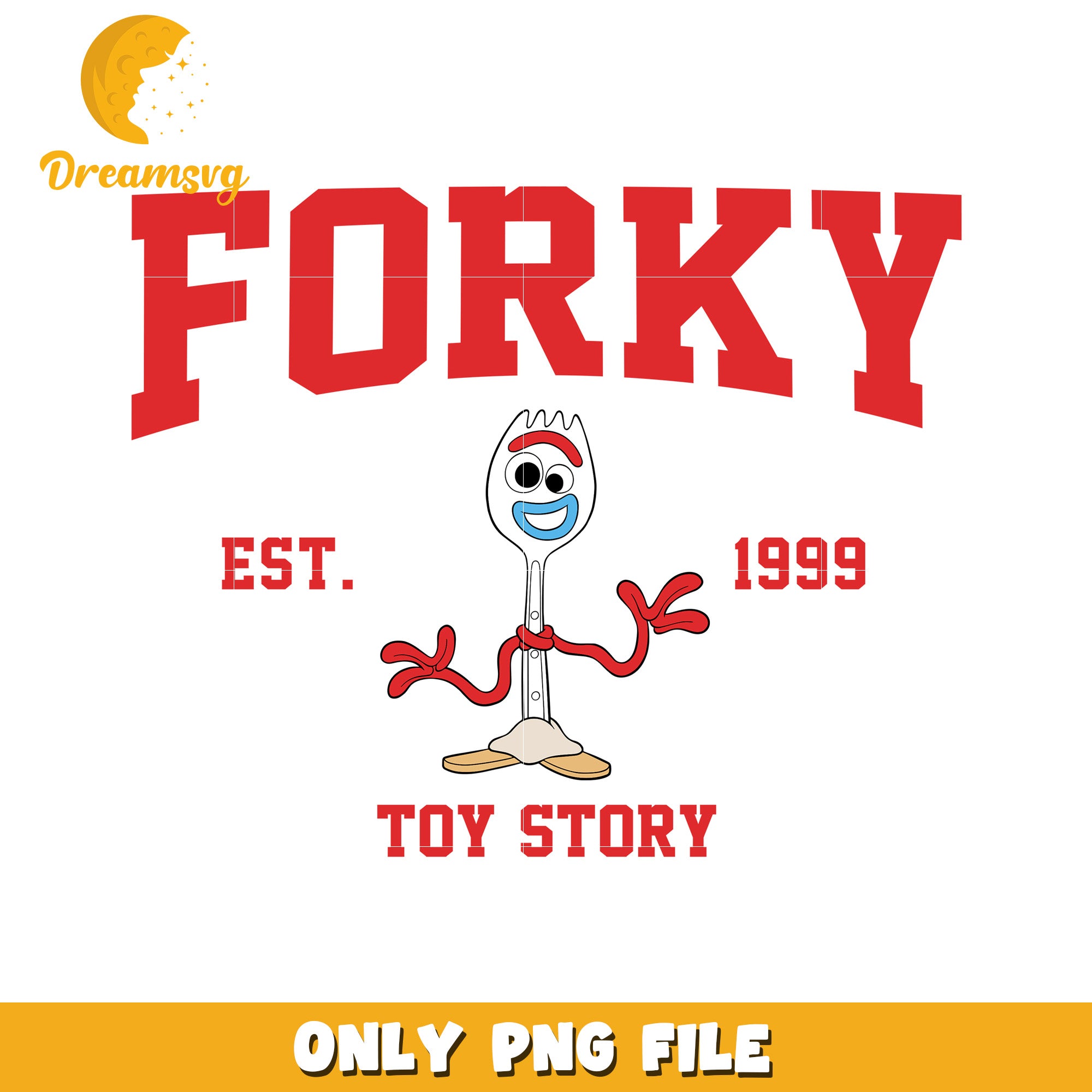 Toy Story Forky PNG Graphic for Craft Projects – DreamSVG Store