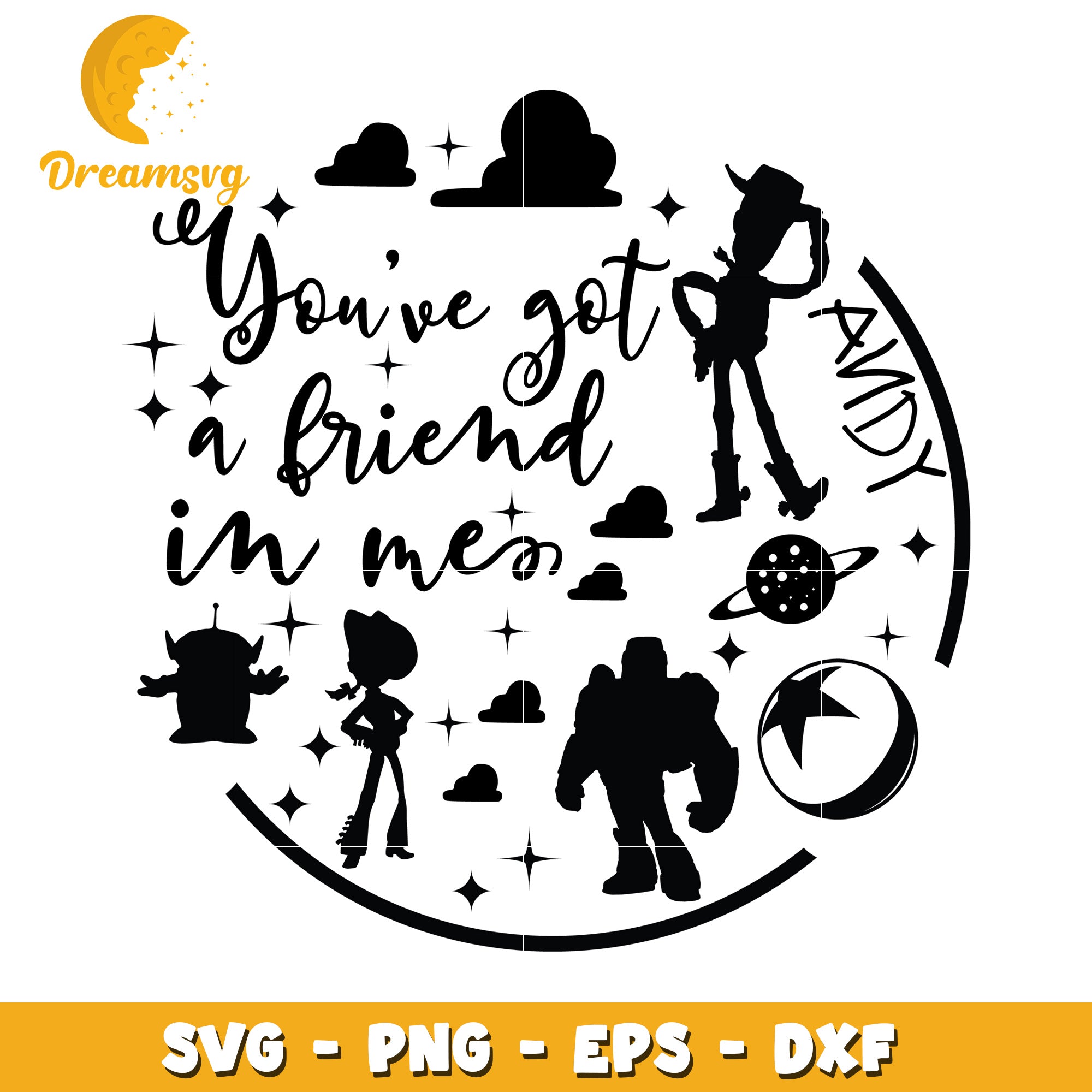 Toy Story Friend SVG Cut File – DreamSVG Store