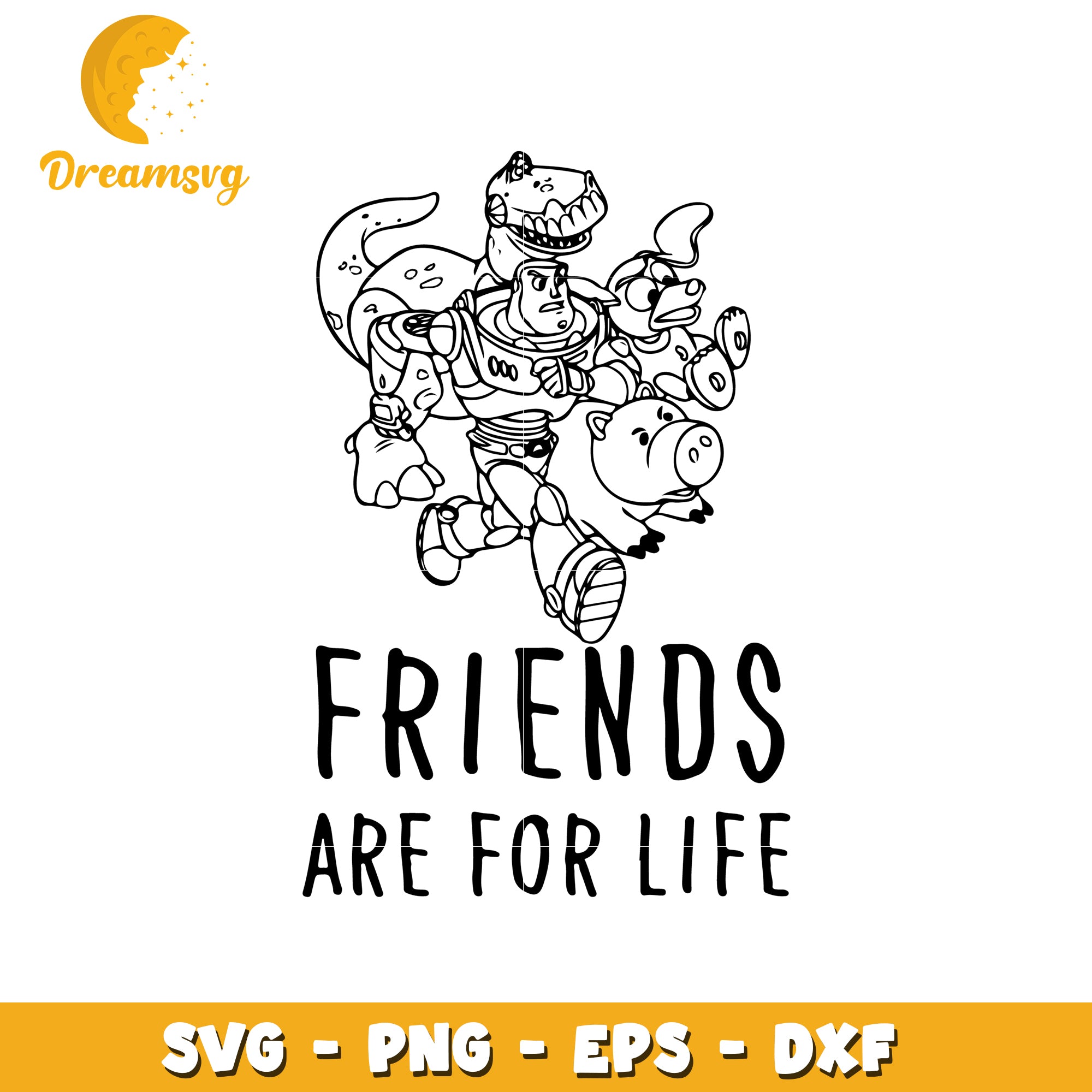 Toy Story Friends SVG Cut File – DreamSVG Store