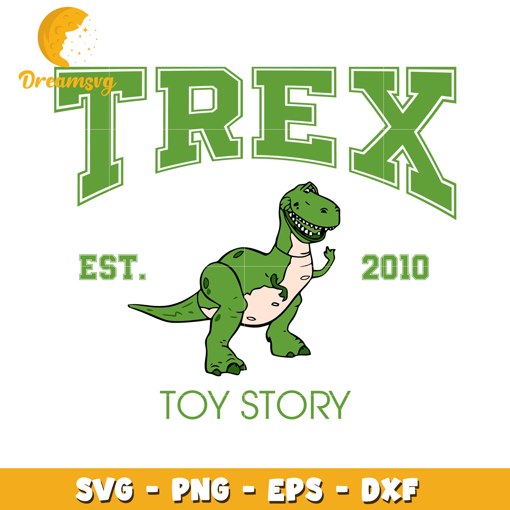 Toy Story Rex SVG PNG EPS DXF – DreamSVG Store